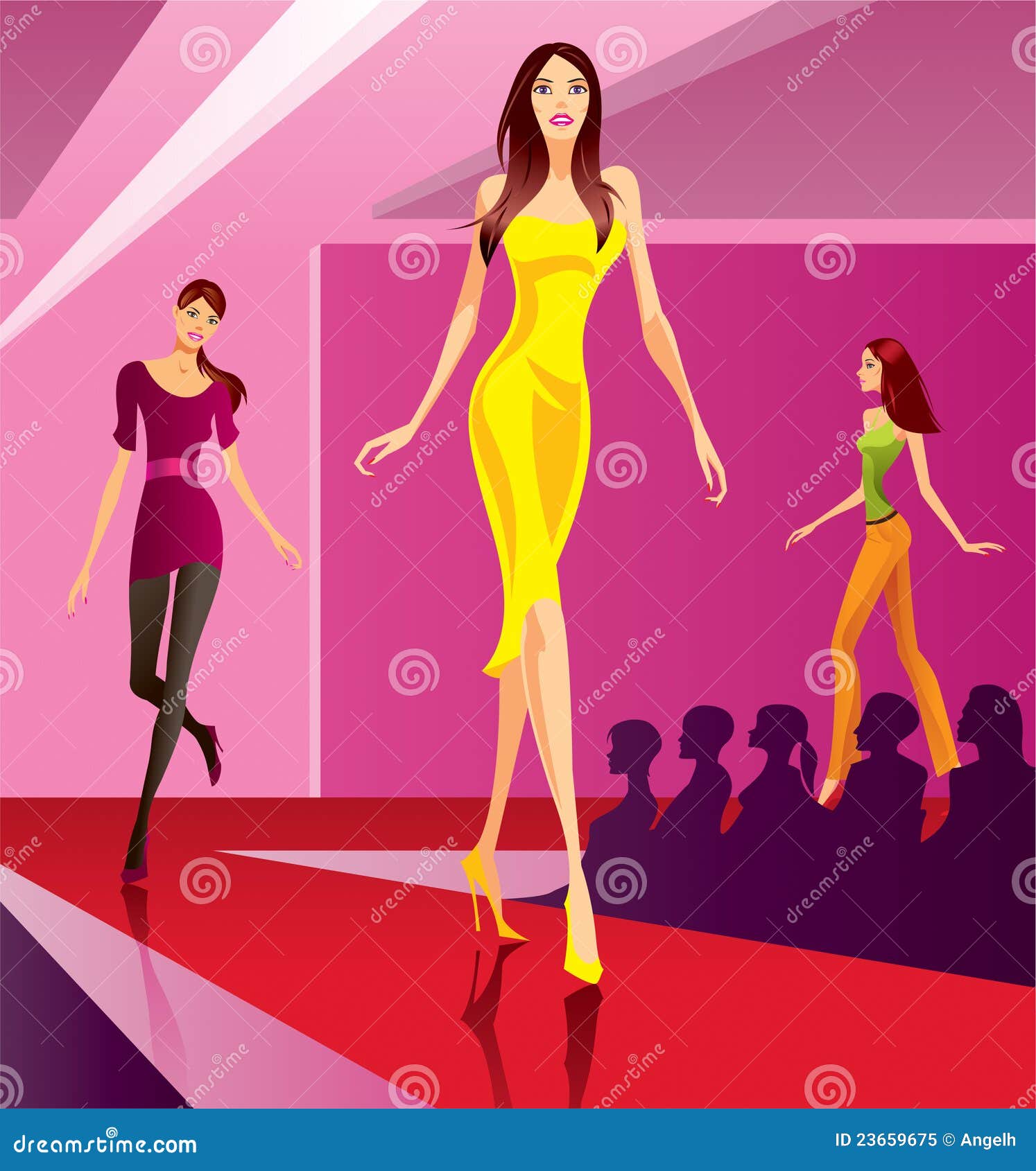 Runway Model Clipart
