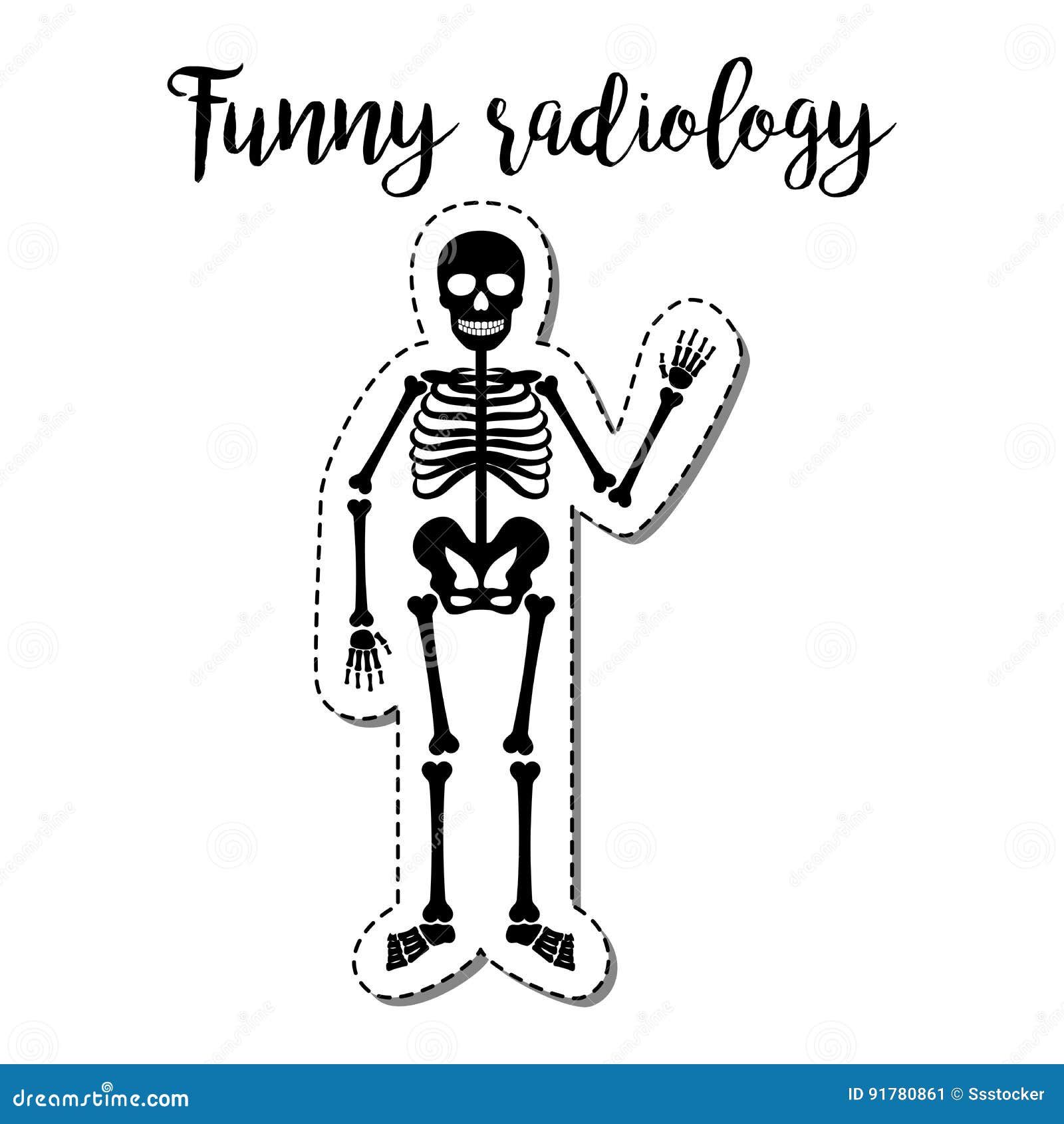 Fashion Patch Element Skeleton Stock Vector - Illustration of bone ...