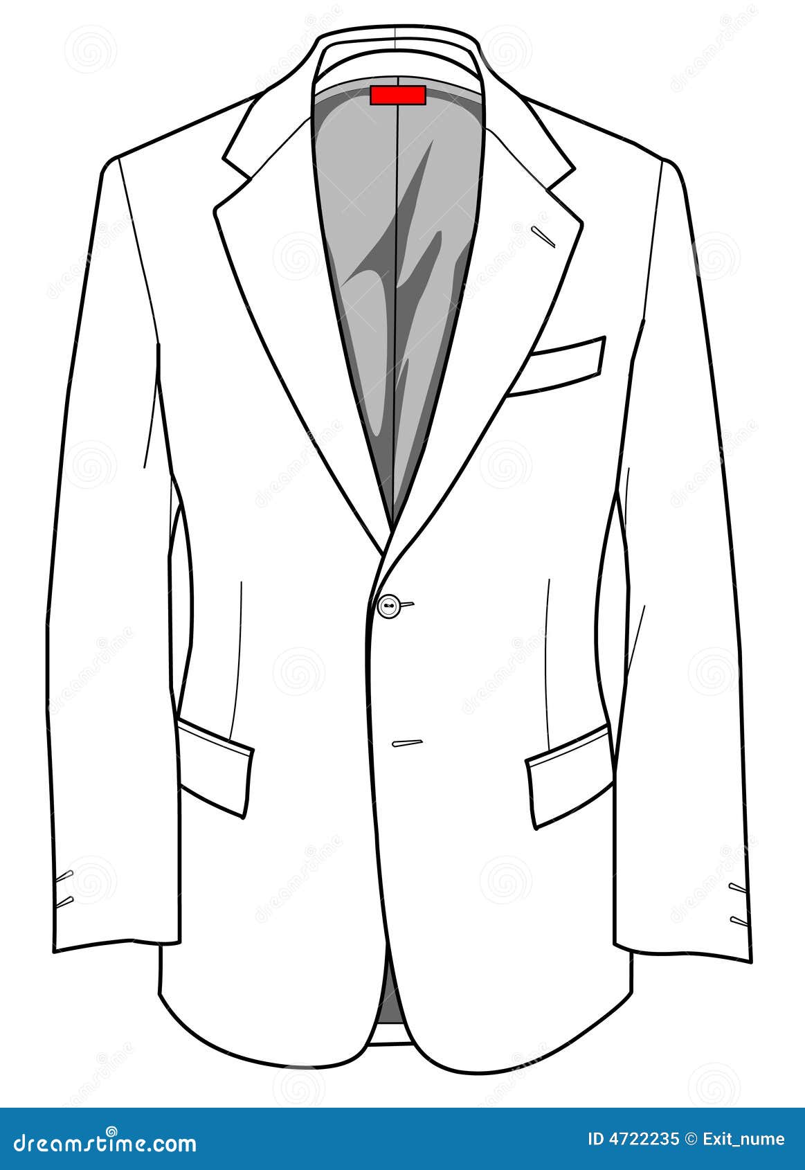 Formal Jacket Cartoon Vector | CartoonDealer.com #12624105
