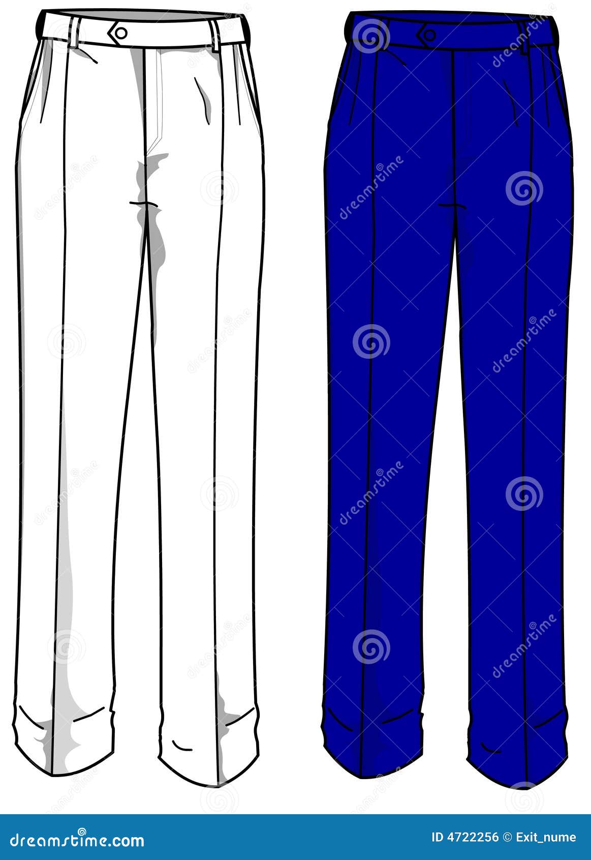 Fashion Plates Formal Trousers Stock Vector - Illustration of dress ...