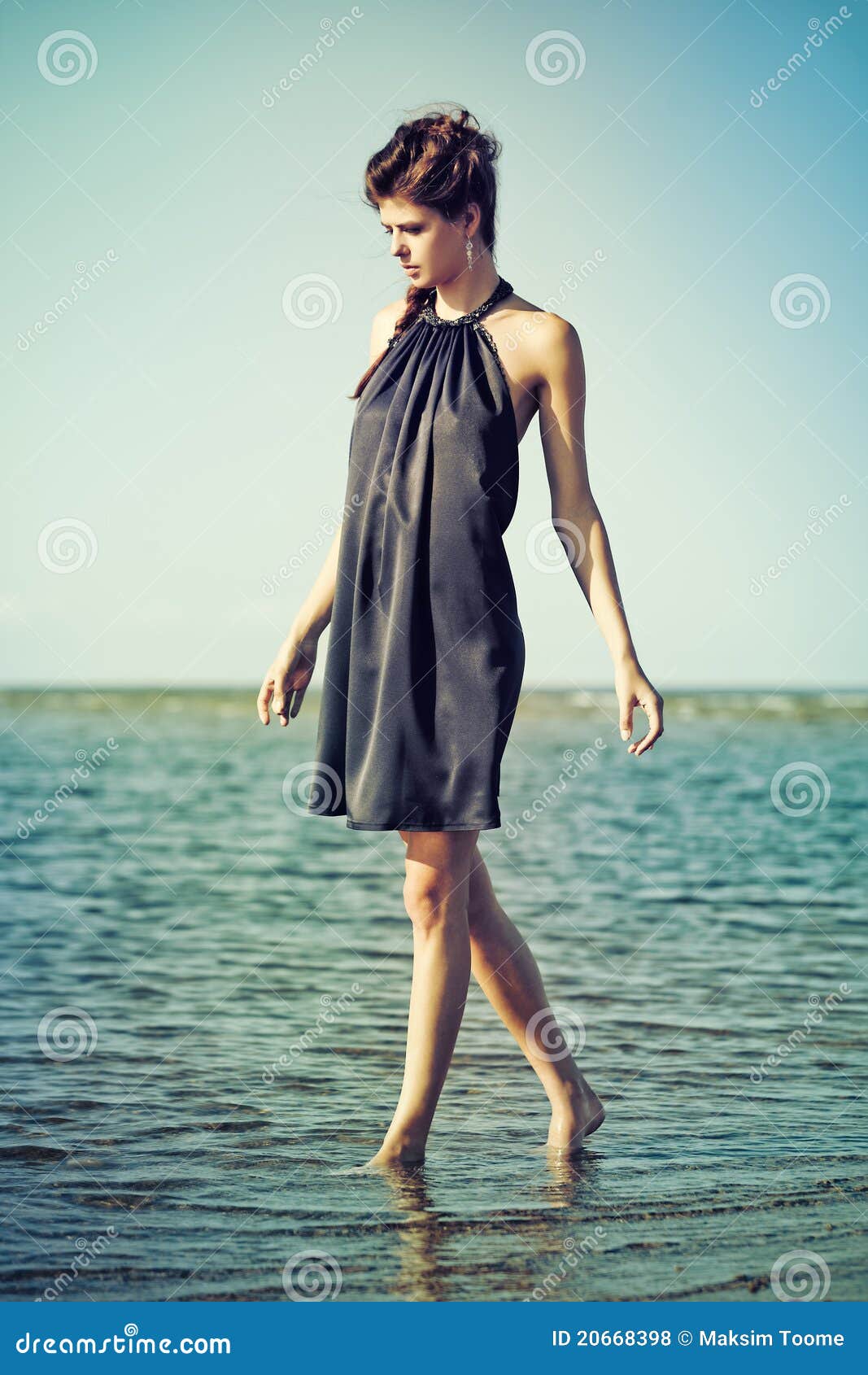 Fashion in the sea stock photo. Image of beautiful, human - 20668398