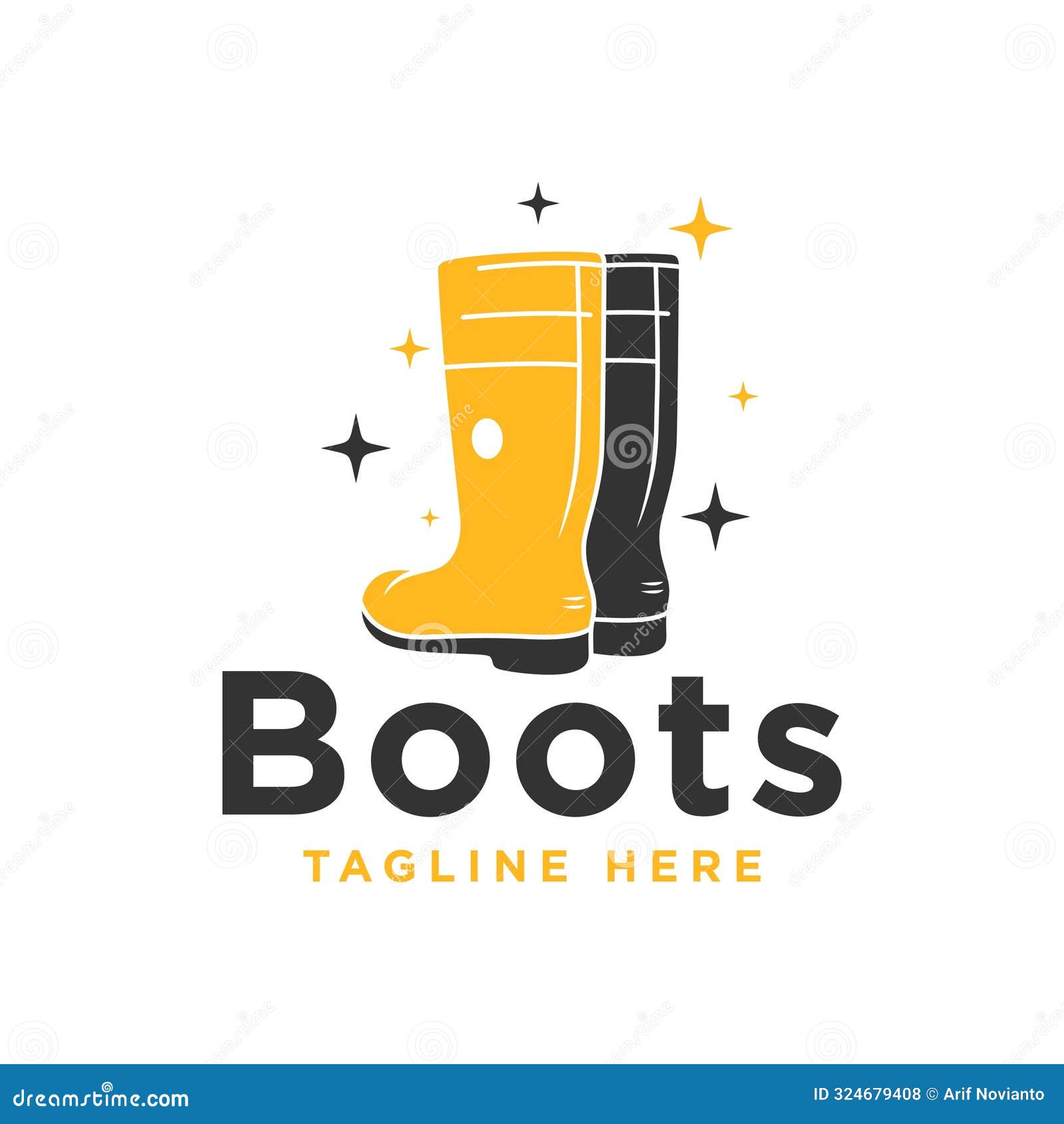 Fashion Shoe Boot Illustration Logo Stock Illustration - Illustration ...