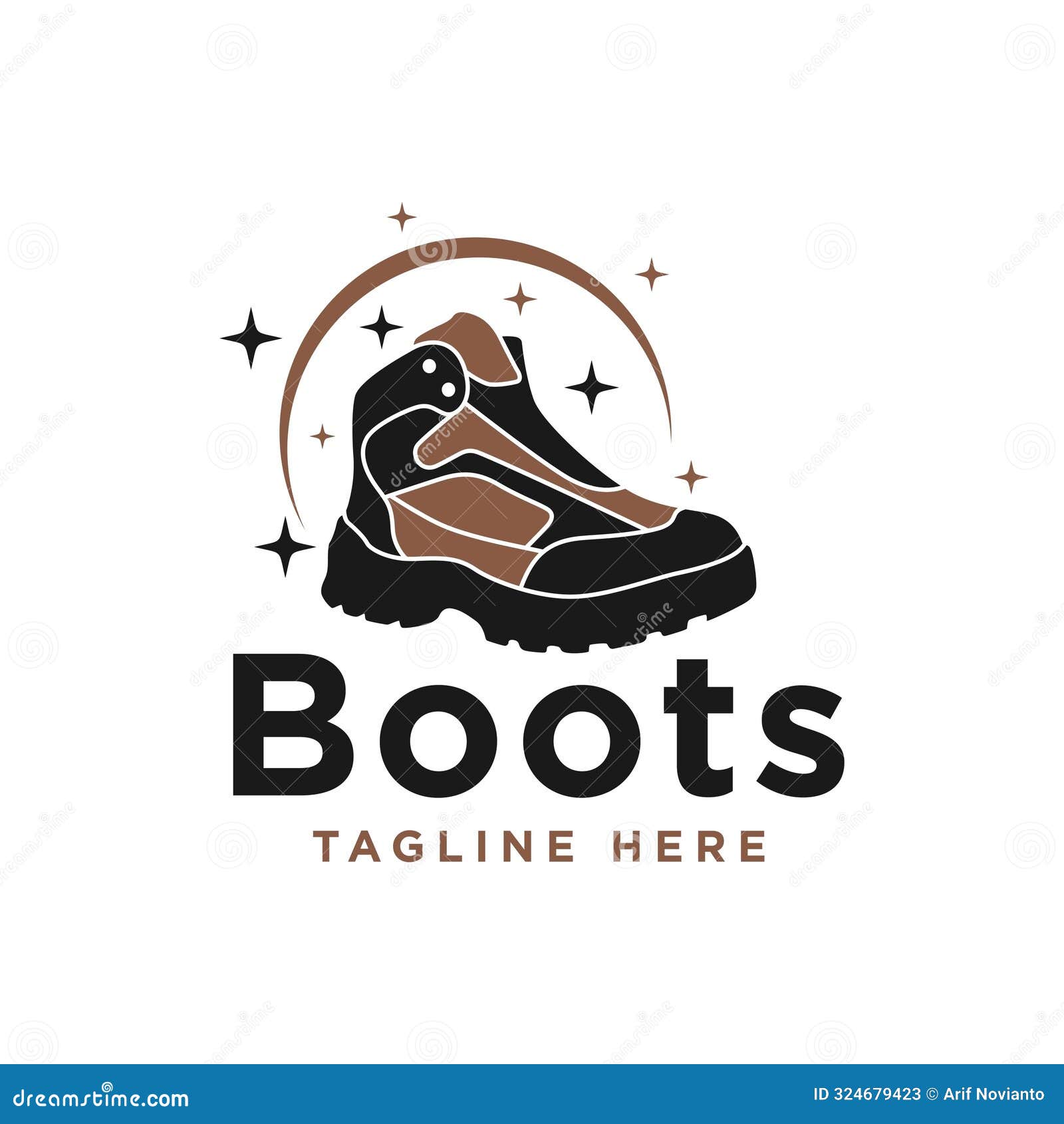 Fashion Shoe Boot Illustration Logo Stock Illustration - Illustration ...