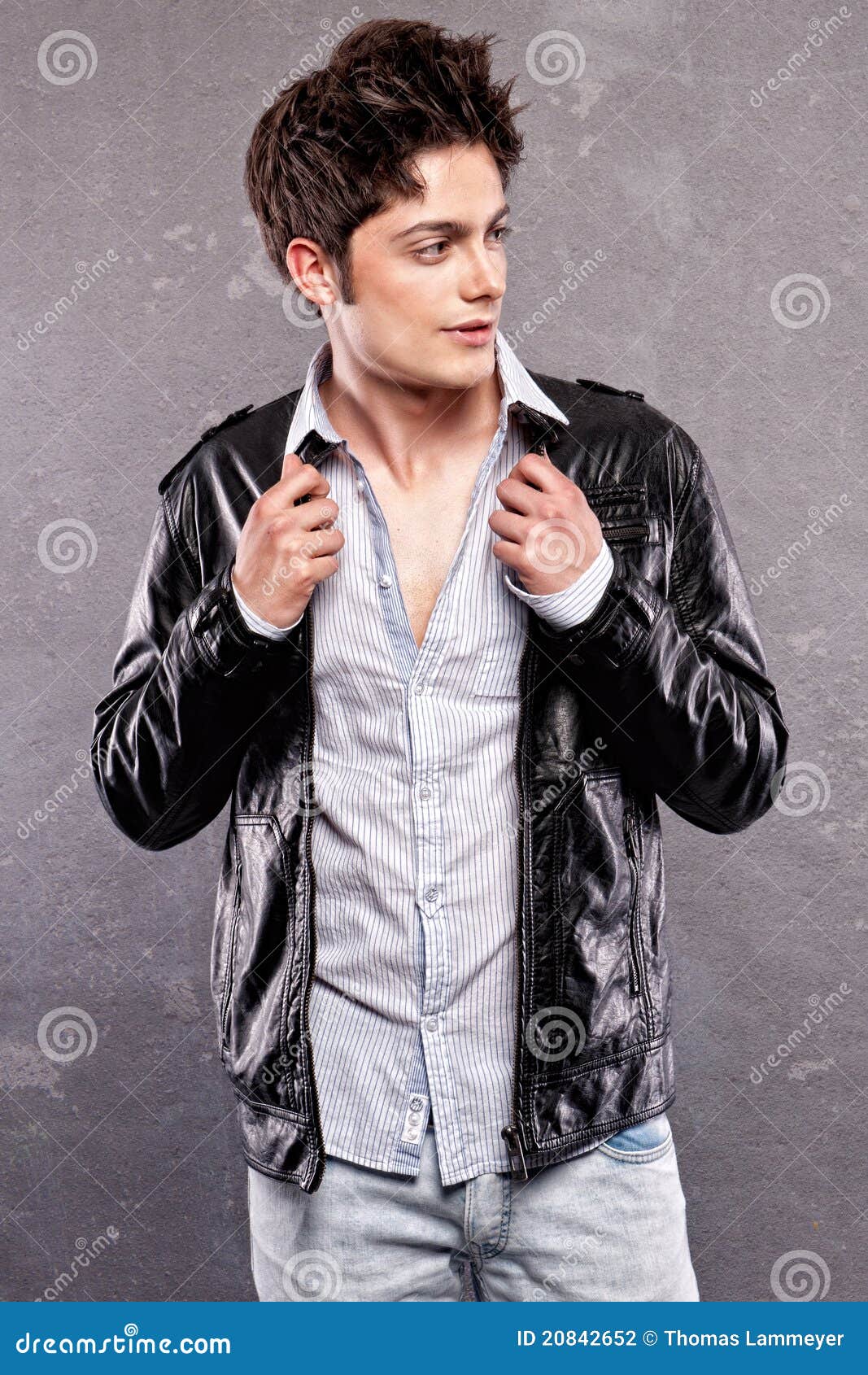 Fashion Shoot with Male Model Stock Photo - Image of expression ...