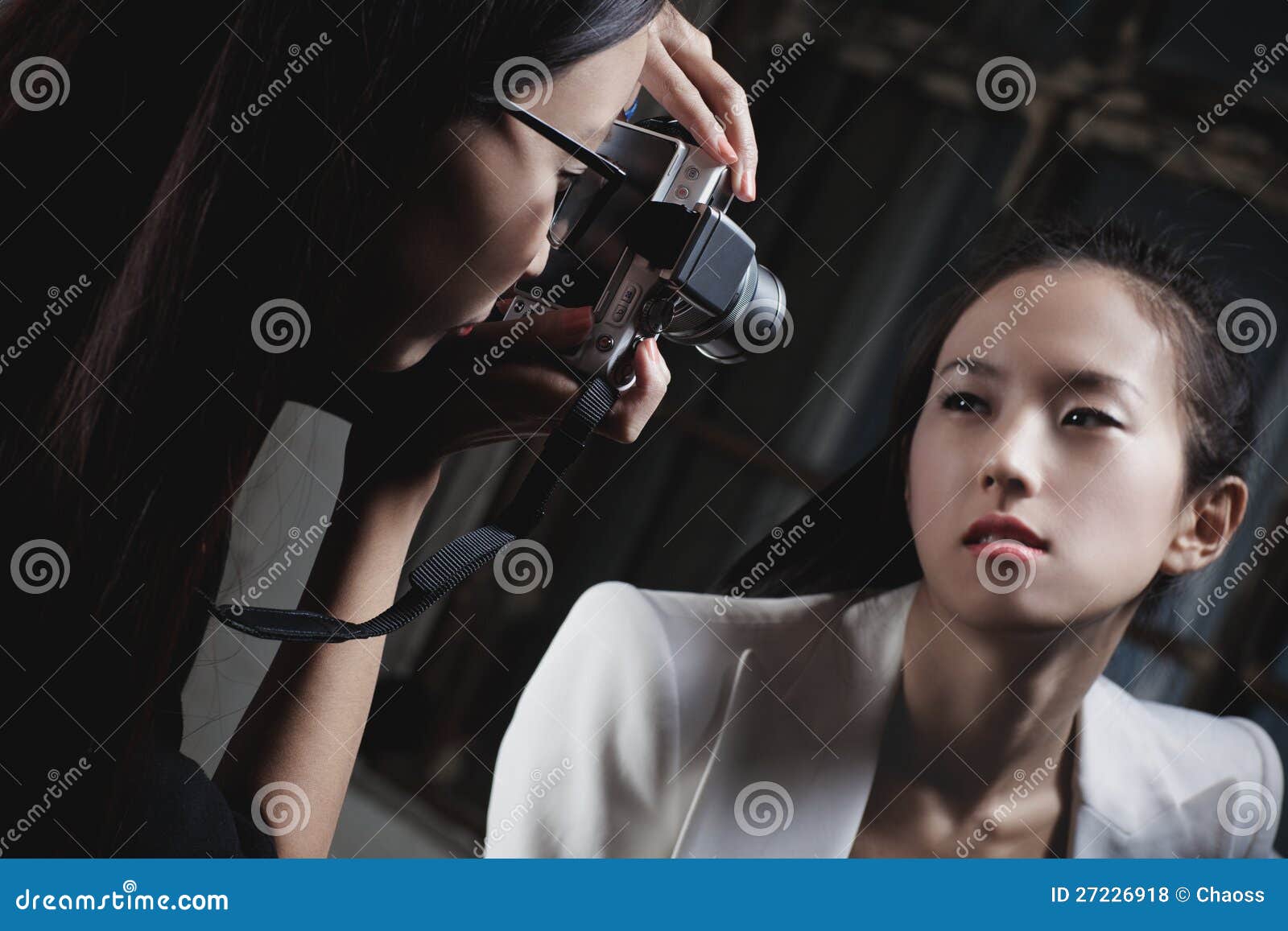 Fashion shooting stock photo. Image of model, closeup - 27226918