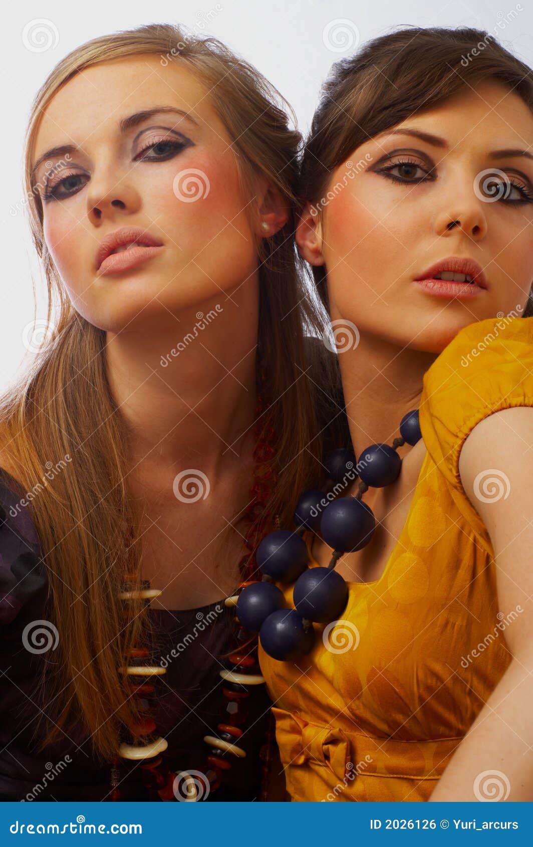 Fashion Shot of 2 Beautiful Models Stock Photo - Image of model, modern ...