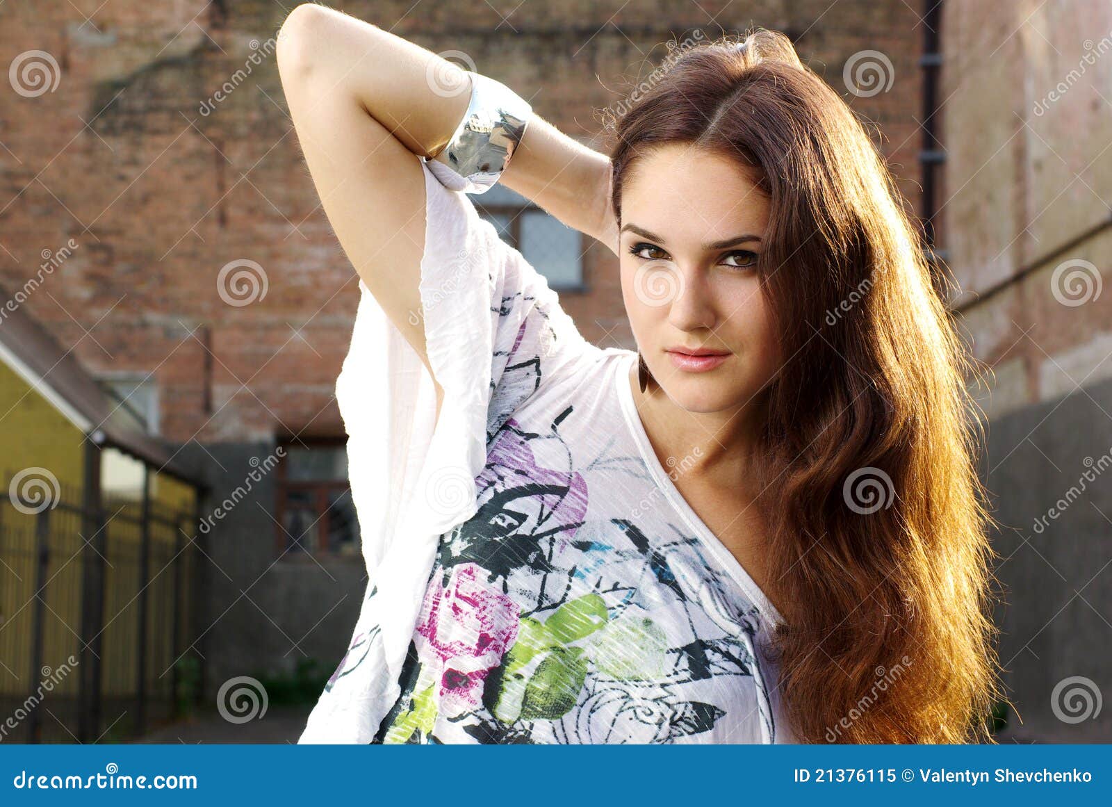 Fashion Shot of Beautiful Model Stock Image - Image of dress, eyes ...