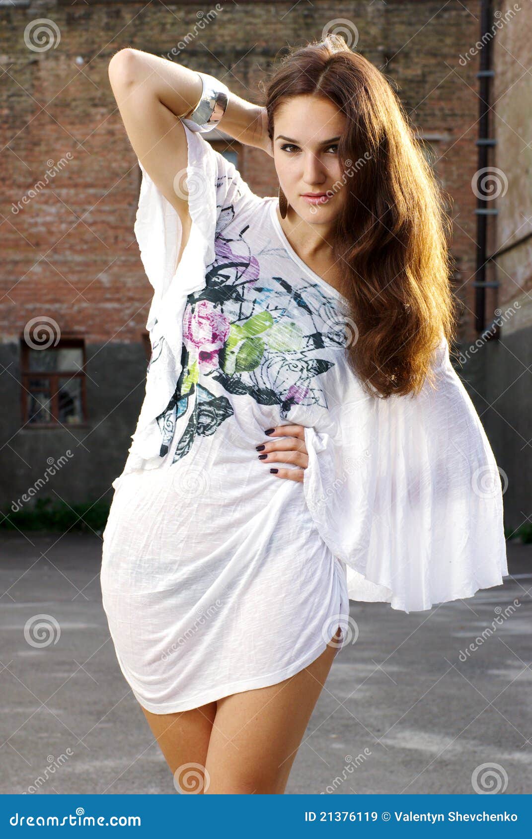 Fashion Shot of Beautiful Model Stock Image - Image of light, look ...