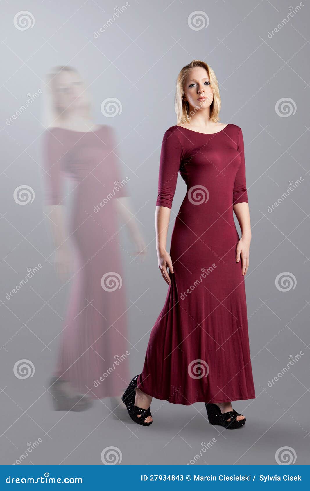 Fashion Shot of a Beautiful Model Stock Image - Image of model, young ...