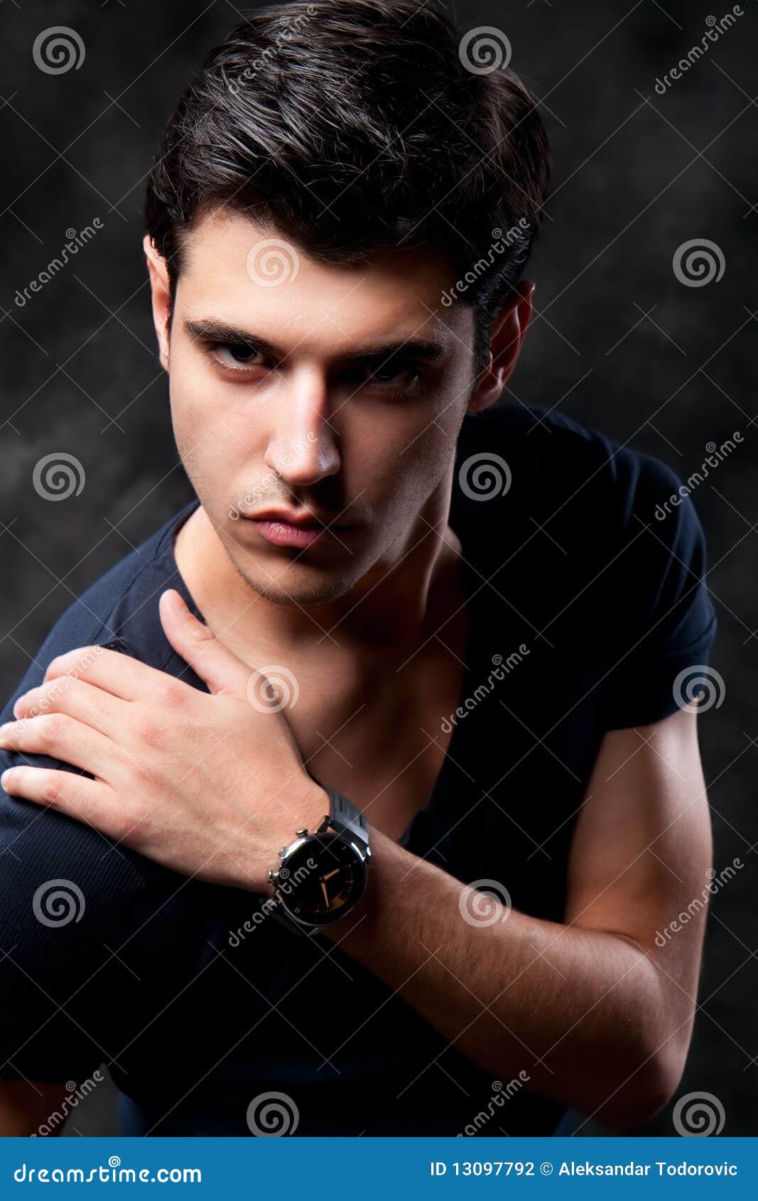 Fashion Shot of a Macho Man Stock Photo - Image of modern, fashion ...