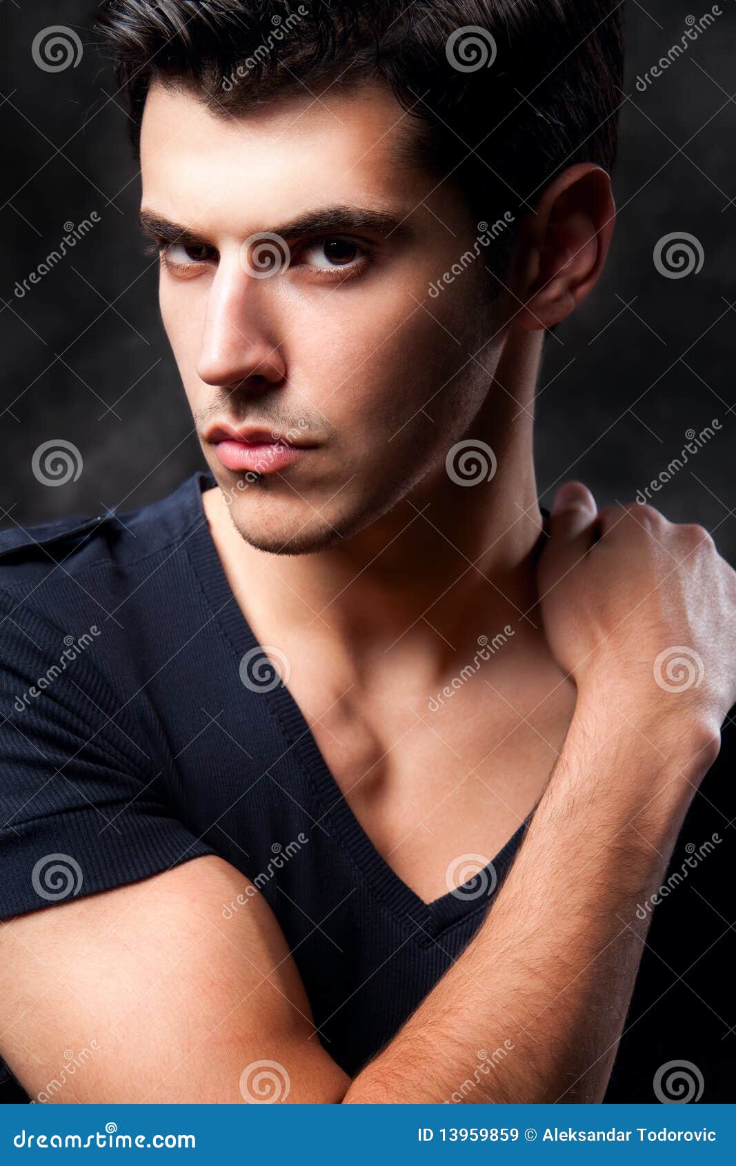 Fashion Shot of a Macho Man. Stock Image - Image of model, caucasian ...