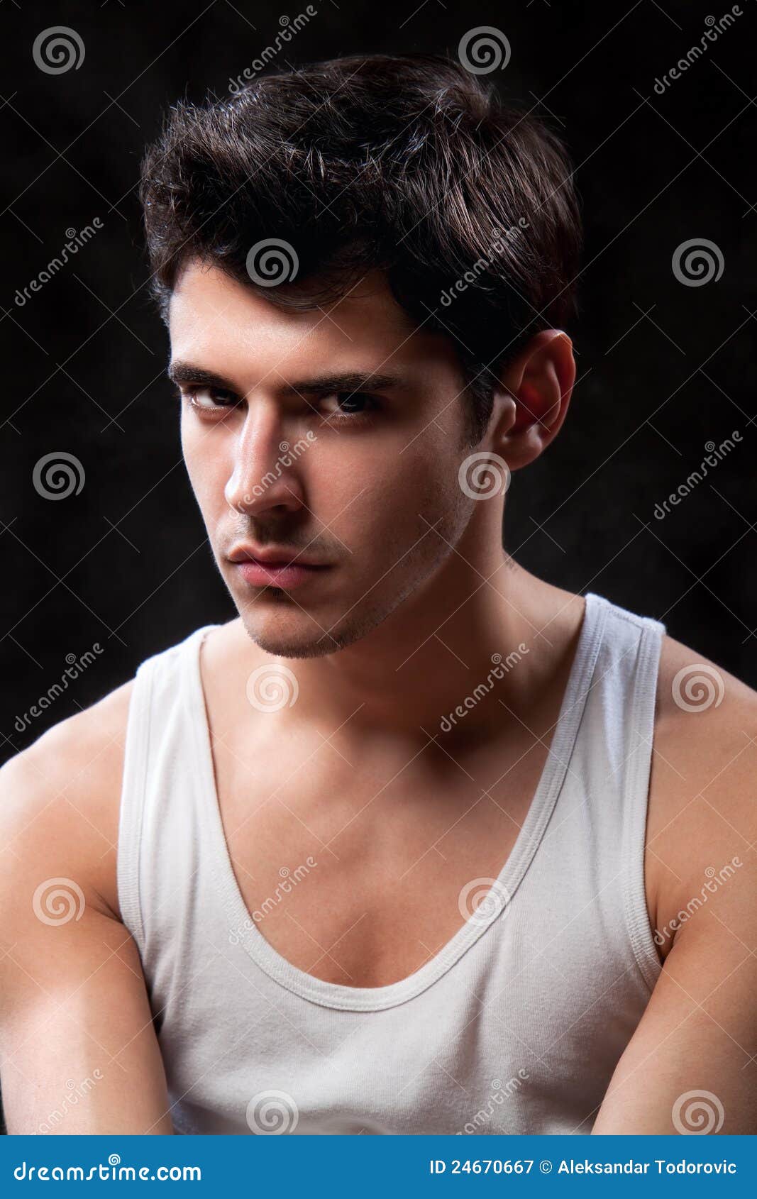 Fashion Shot of a Macho Man. Stock Image - Image of confident, modern ...