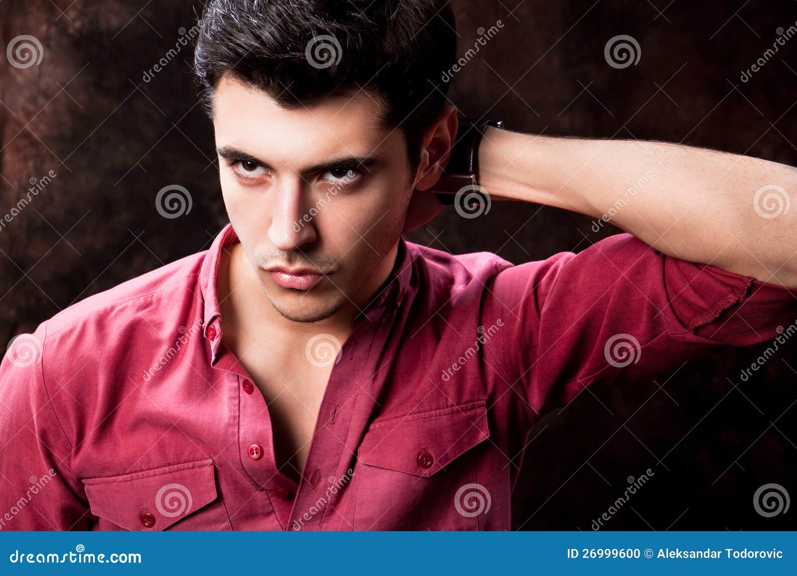 Fashion Shot of a Macho Man. Stock Photo - Image of male, caucasian ...