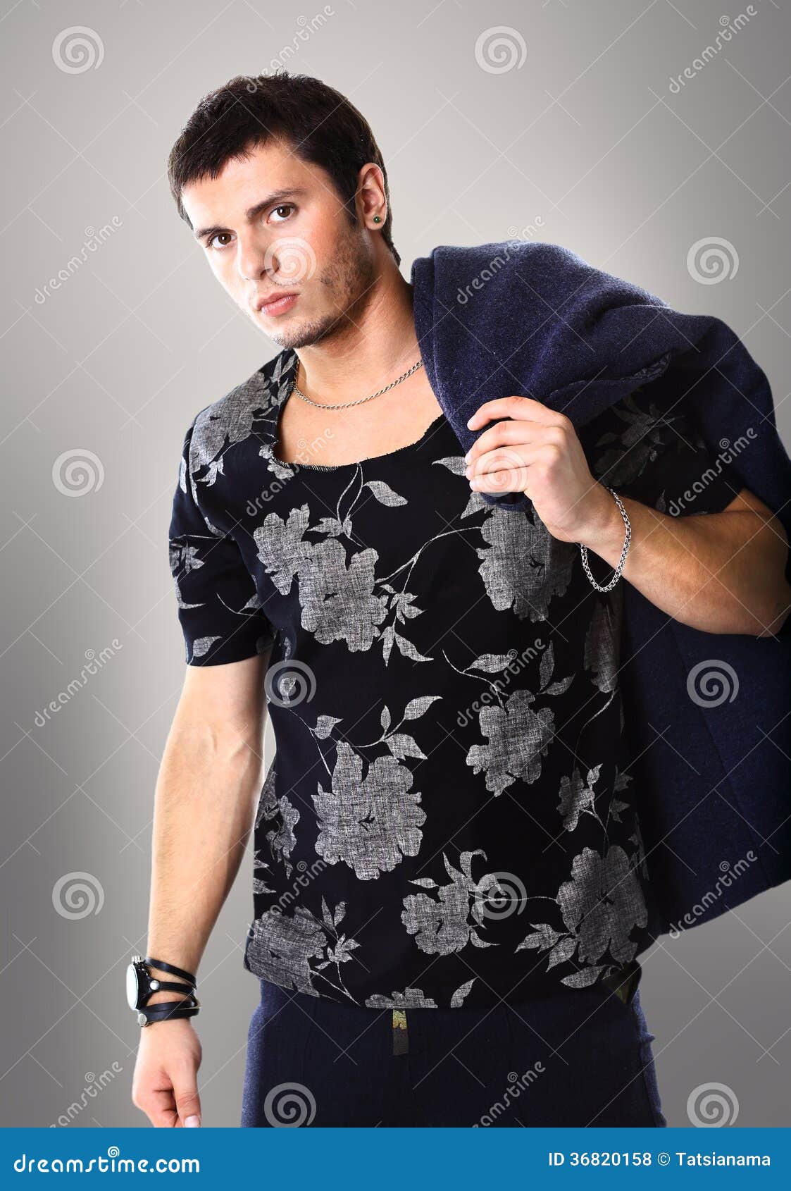 Fashion Shot of a Young Man Stock Photo - Image of hood, cool: 36820158