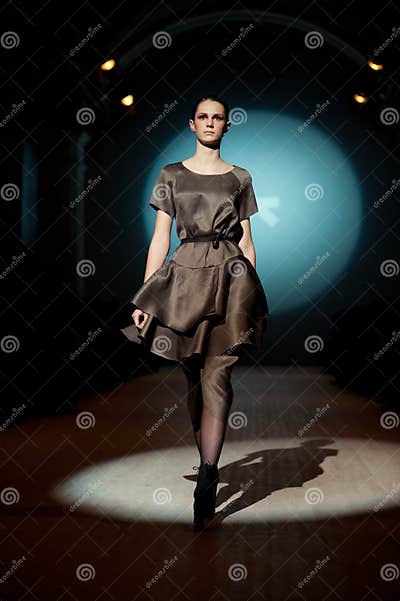 Fashion show editorial image. Image of catwalk, lady - 23867775