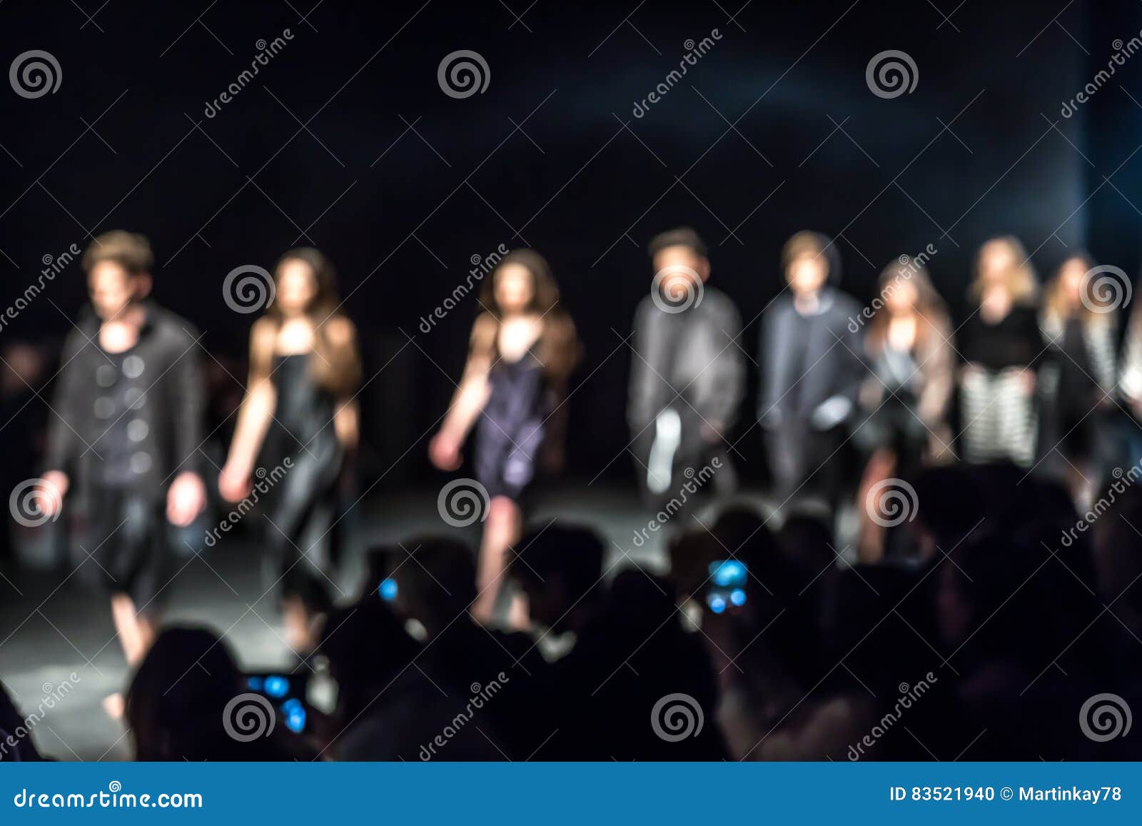 Fashion Show, a Catwalk Event Blurred on Purpose Stock Photo - Image of ...