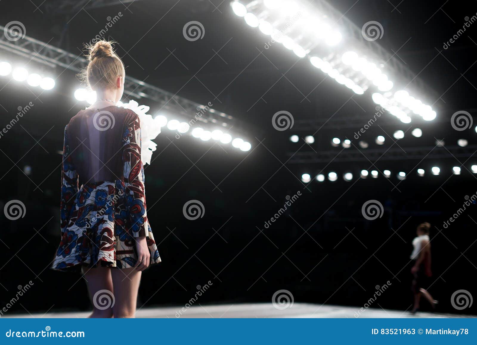 Fashion Show, a Catwalk Event Blurred on Purpose Editorial Stock Photo ...