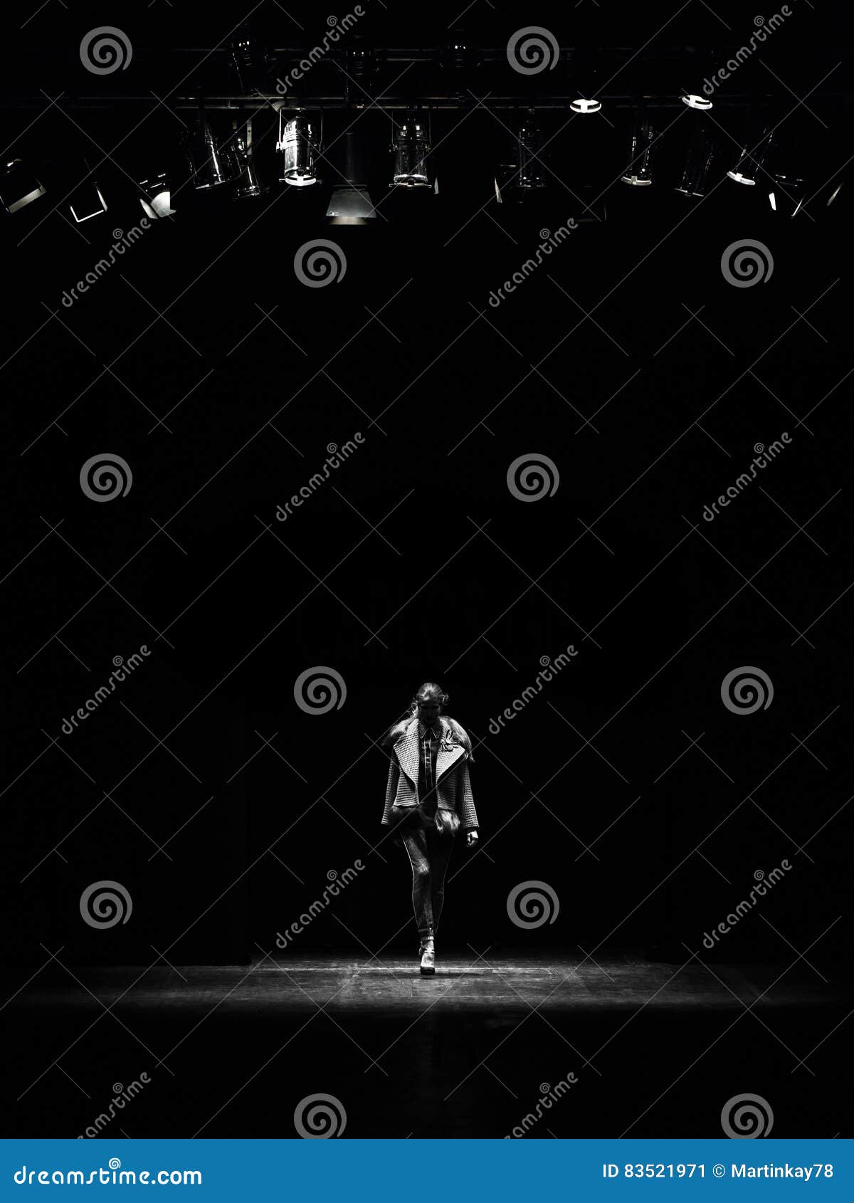 Fashion Show, a Catwalk Event Blurred on Purpose Editorial Photo ...