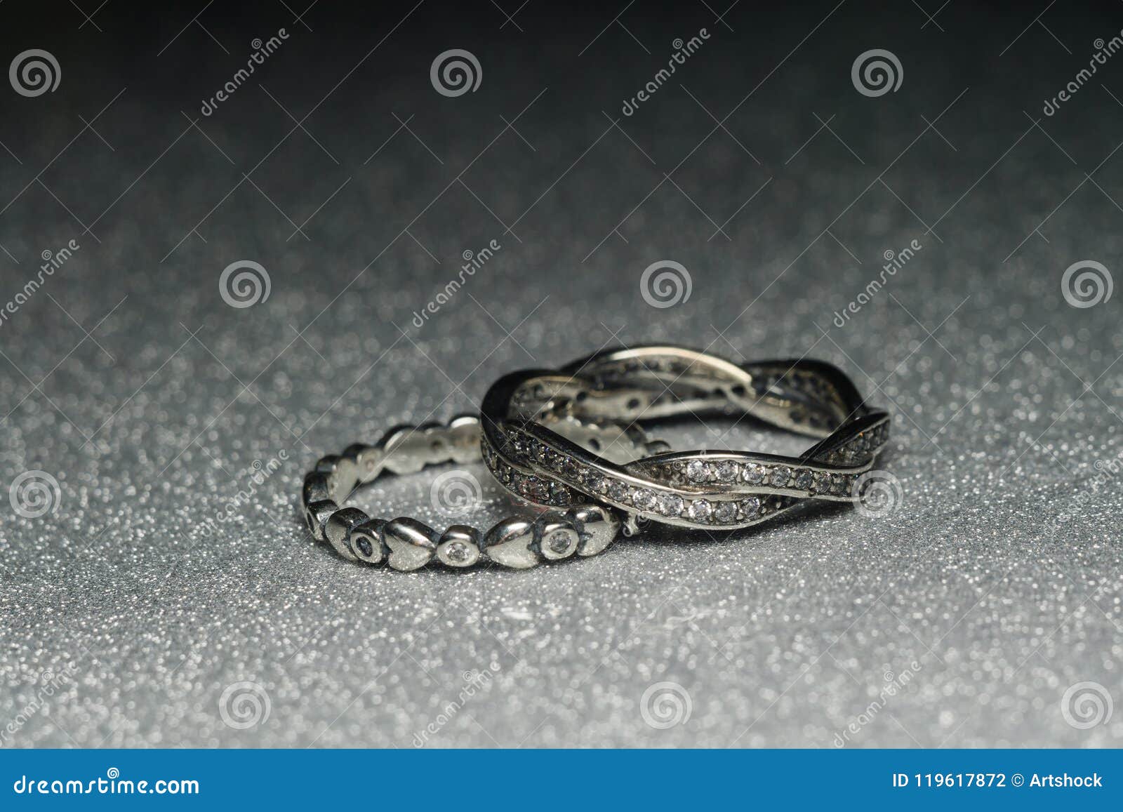Silver ring background stock photo. Image of engagement - 119617872