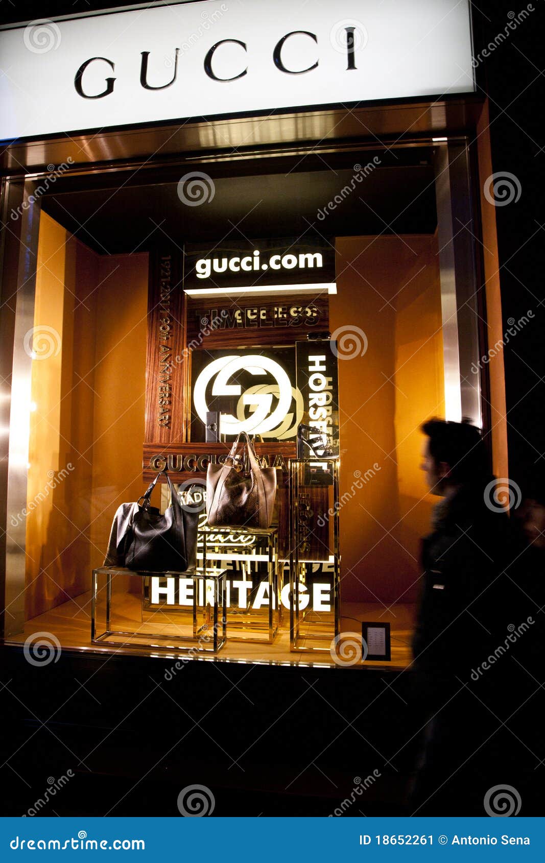 Fashion store gucci editorial photo. Image of fashion - 18652261