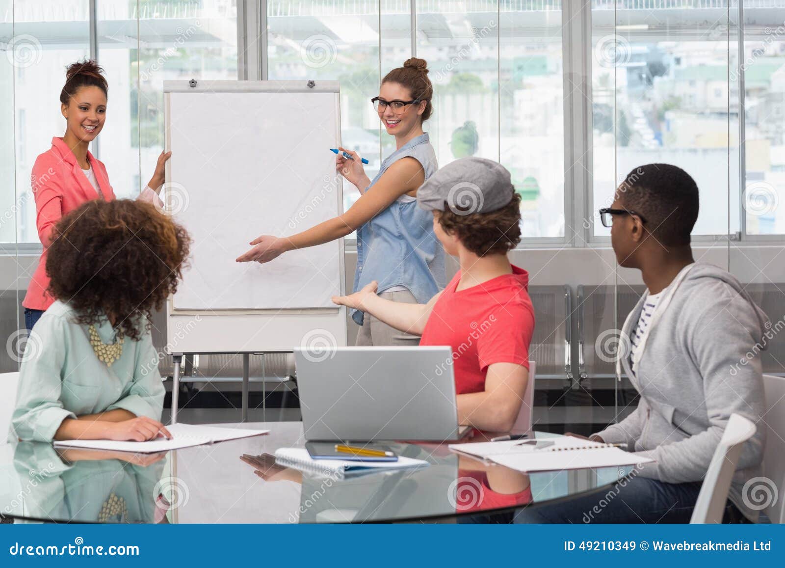 Fashion Student Giving a Presentation Stock Image - Image of girl ...