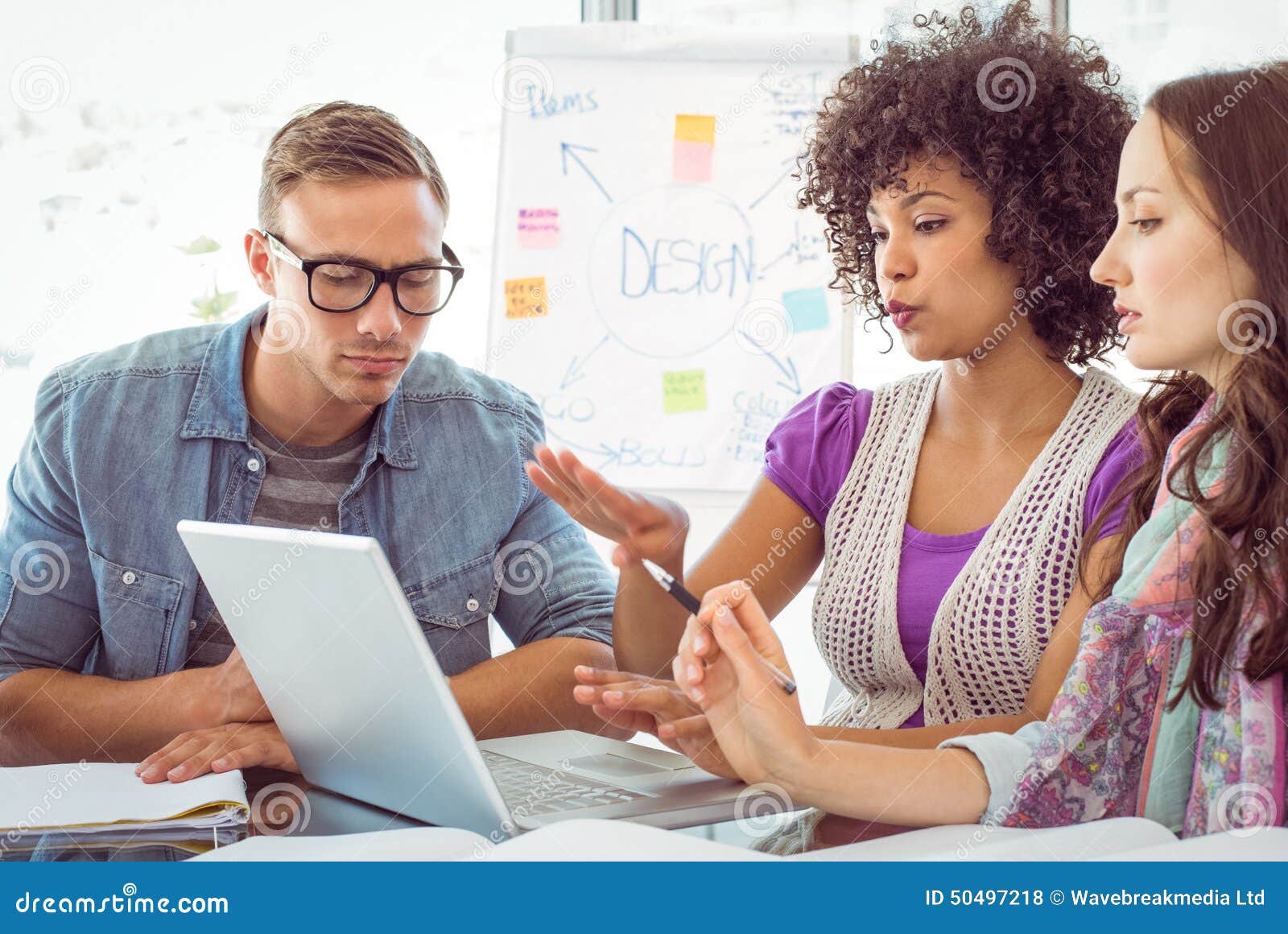 Fashion Students Using Computer Stock Photo - Image of assignment ...