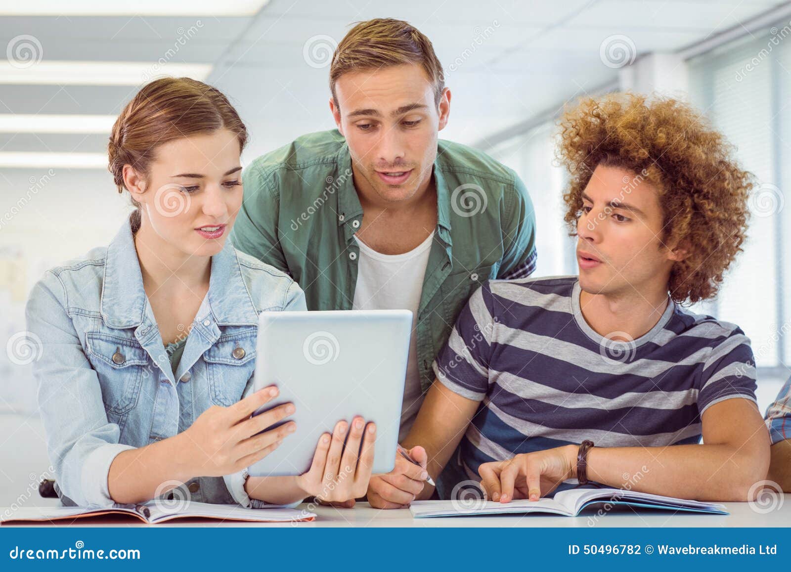 Fashion Students Using Tablet Stock Photo - Image of adult, academic ...