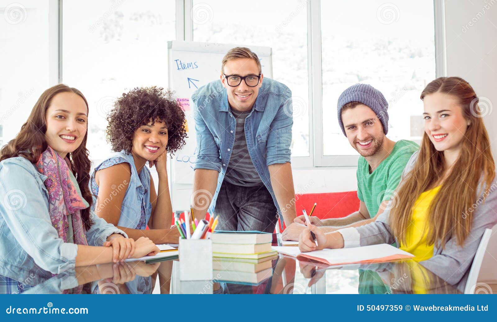 Fashion Students Working As a Team Stock Image - Image of classroom ...