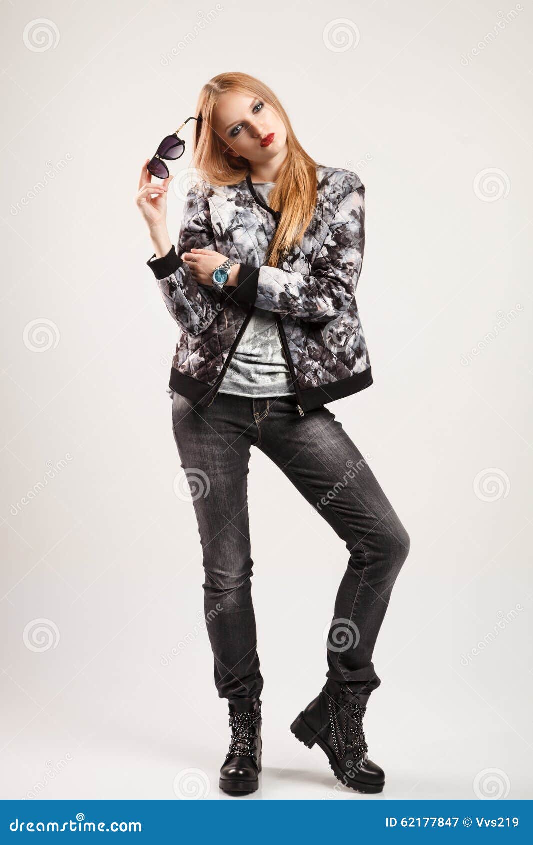 Fashion Studio Shot of Attractive Model Stock Image - Image of shot ...