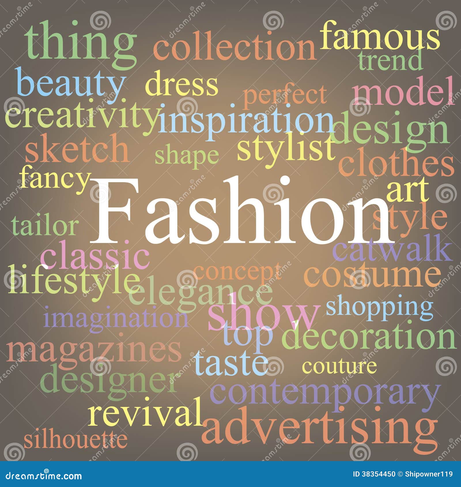 Fashion. Tag cloud stock illustration. Illustration of magazines - 38354450