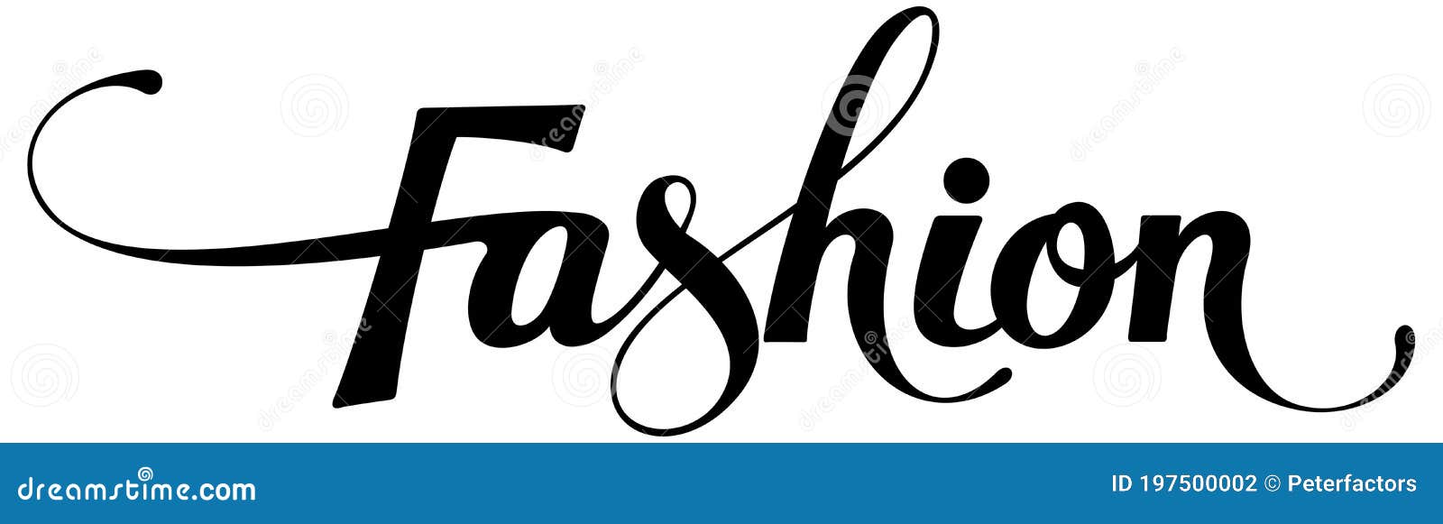 Fashion - Custom Calligraphy Text Stock Vector - Illustration of custom ...