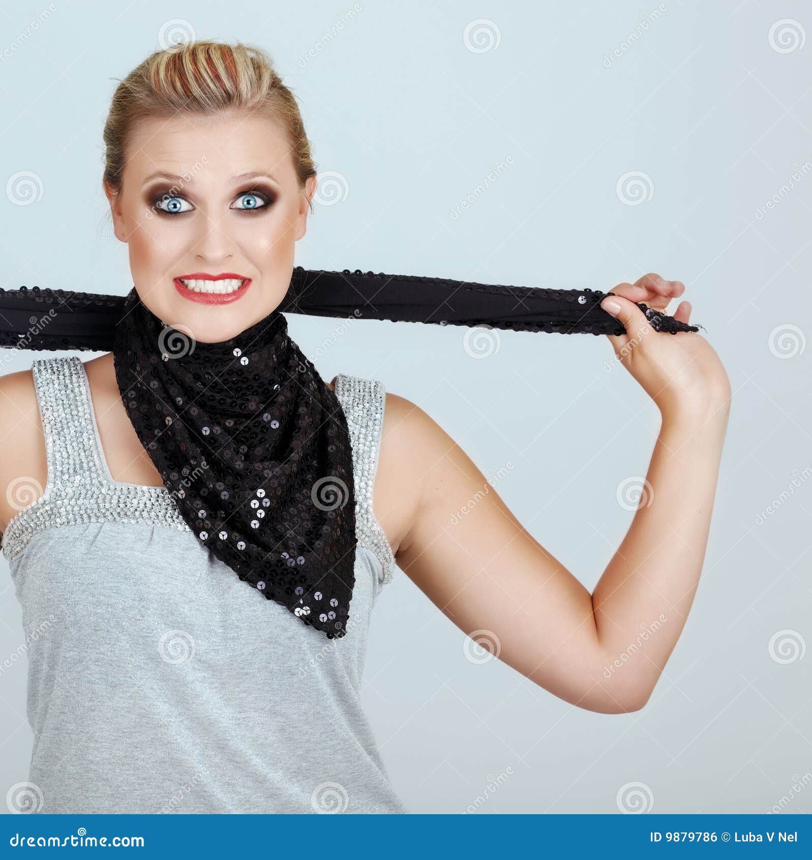 Fashion victim. stock photo. Image of face, human, blonde - 9879786