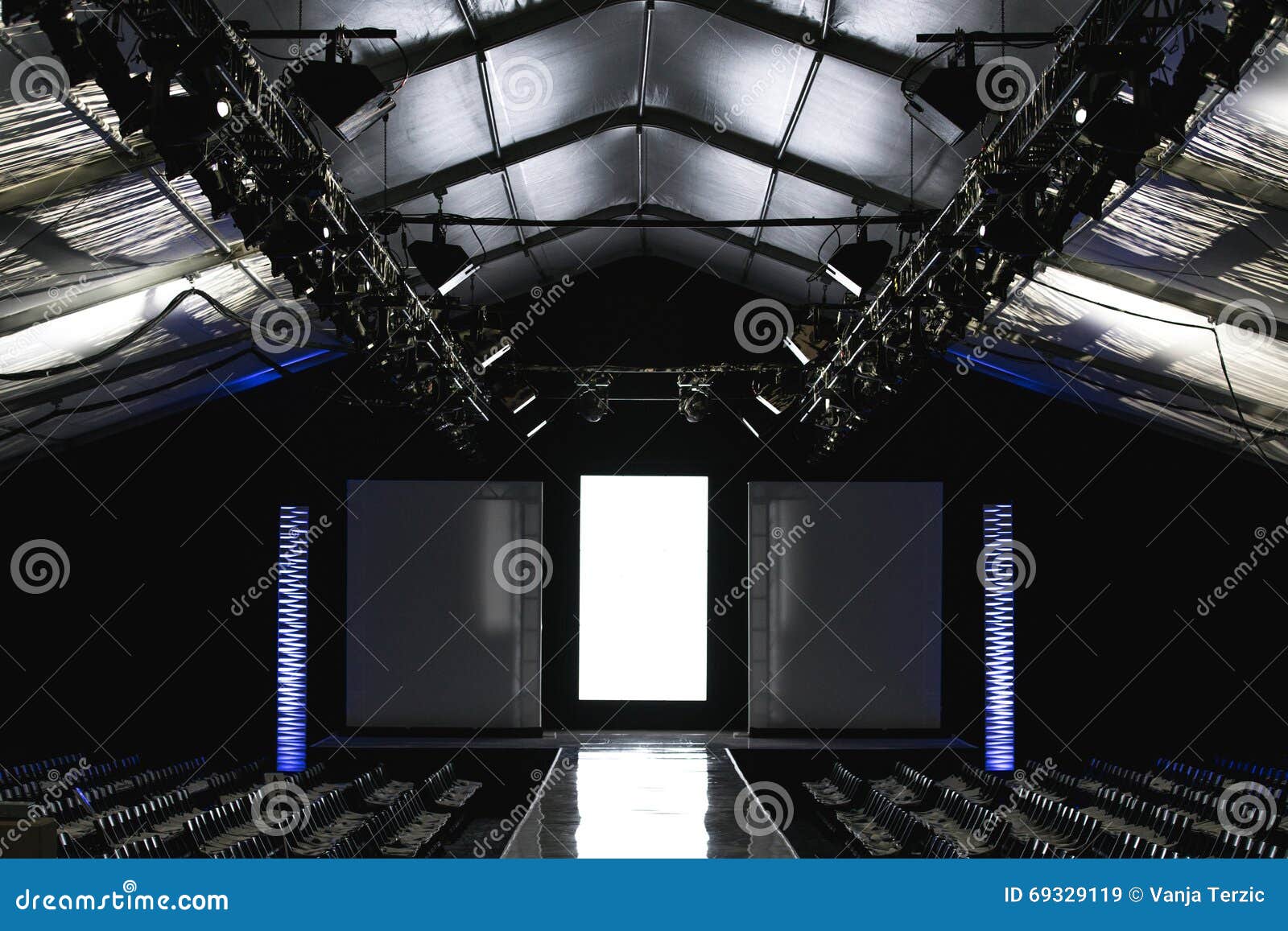Fashion Week Empty Runway stock image. Image of empty - 69329119