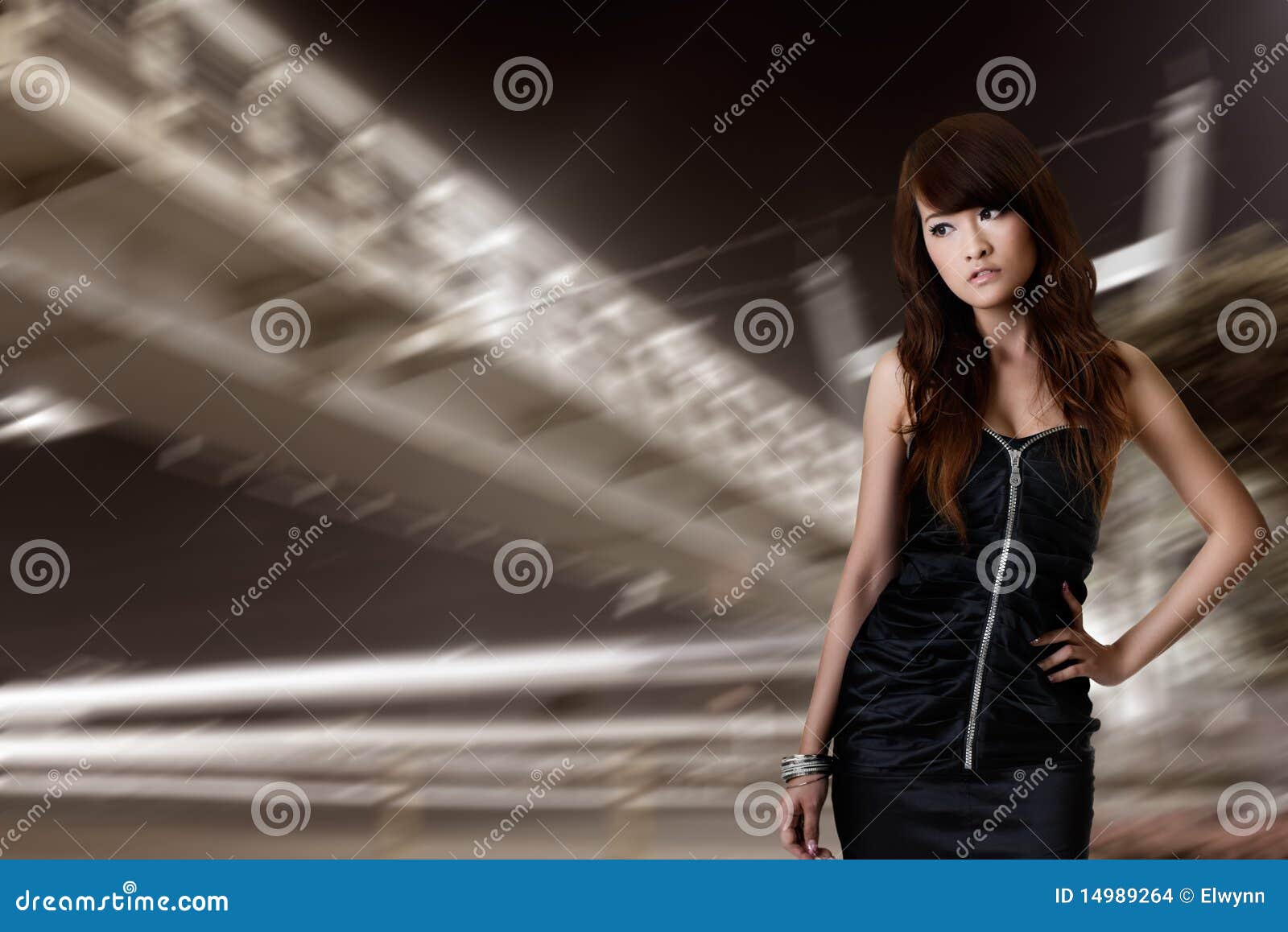 Fashion woman in night stock photo. Image of beautiful - 14989264