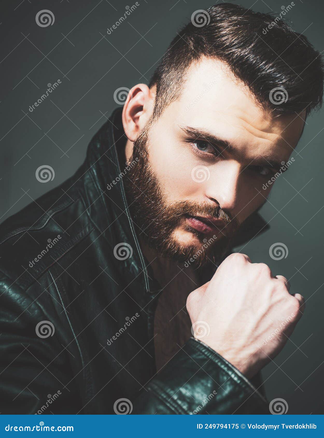 Fashion Young Man. Handsome Guy with Confident Face. Stock Image ...