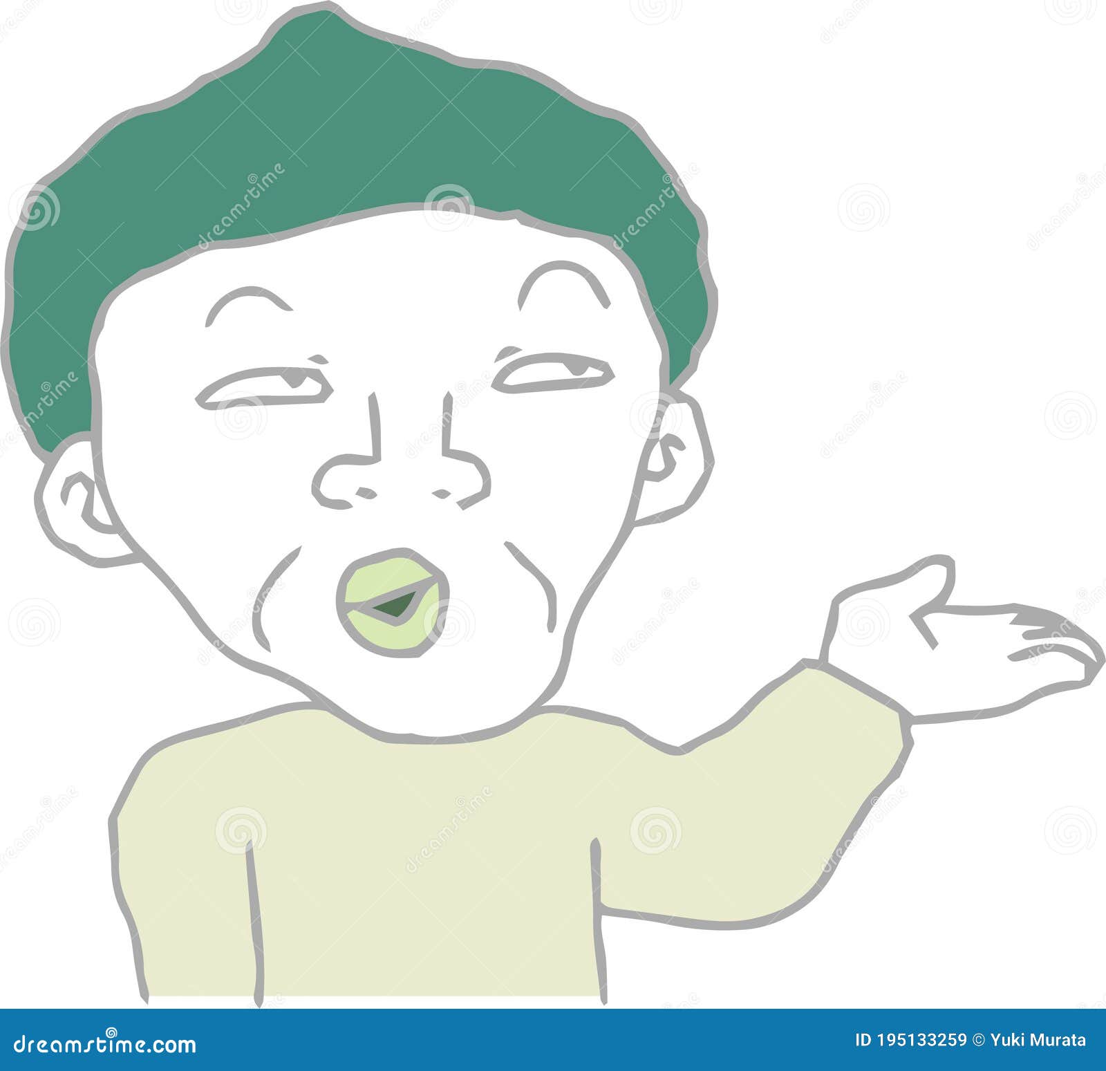 Ugly Fat Man Poses And Facial Expressions Royalty Free Cartoon