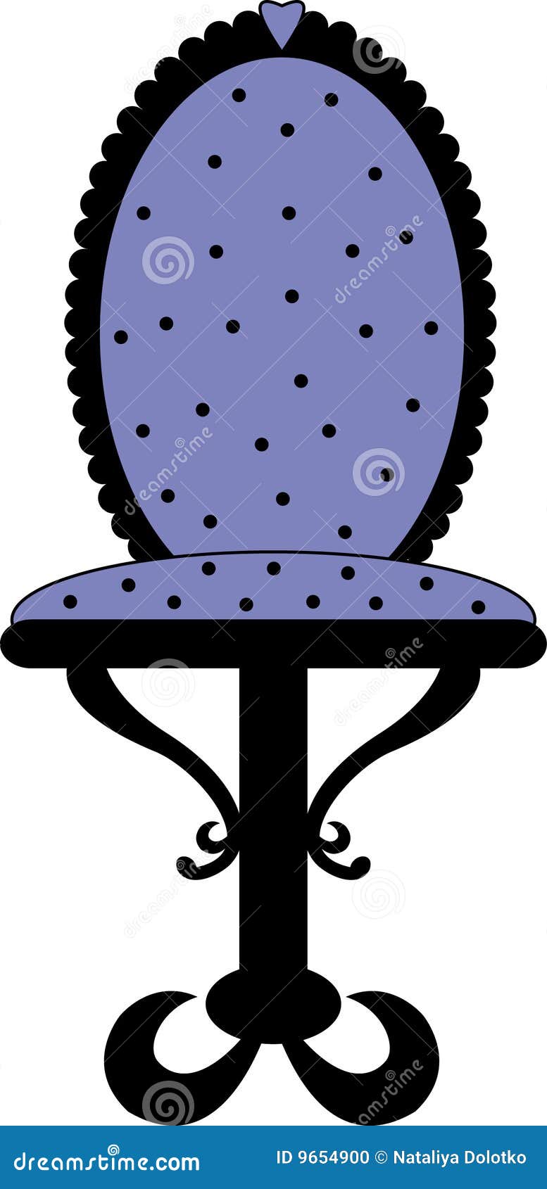 Fashionable elegant chair stock vector. Illustration of life - 9654900