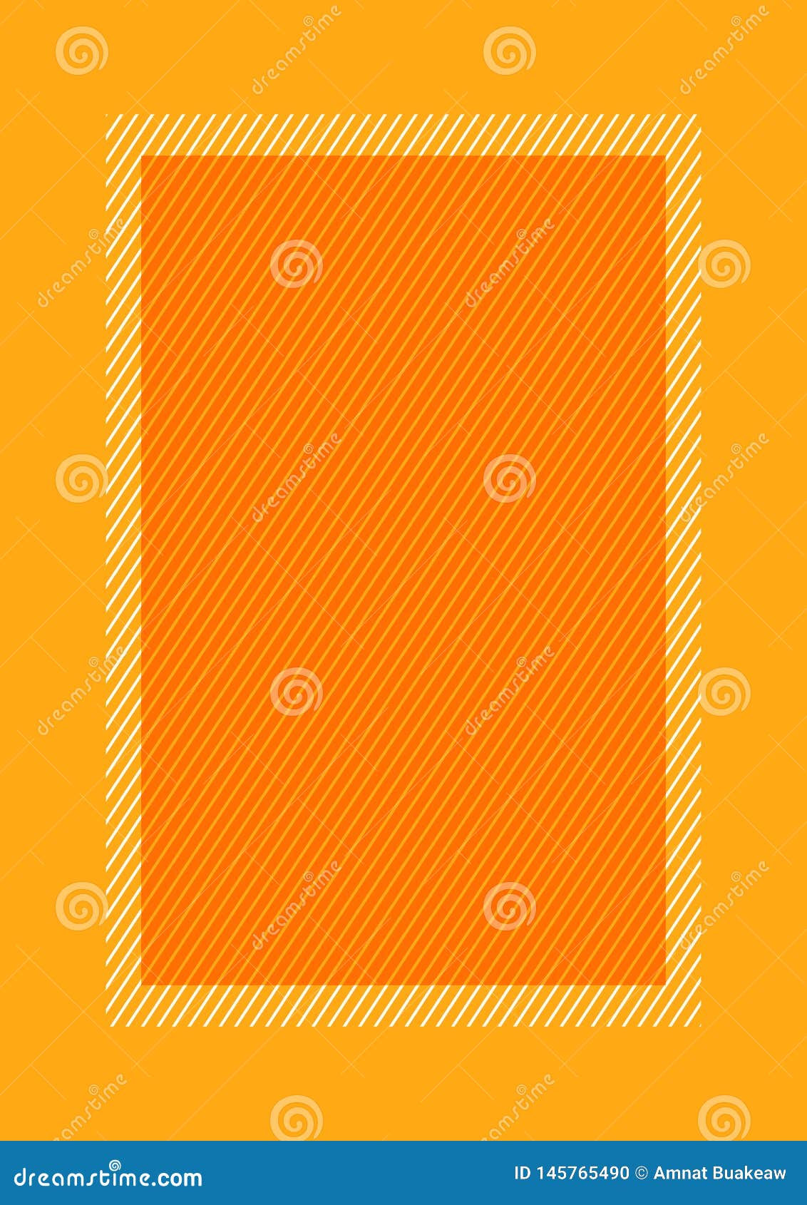 Fashionable Frame Orange Color Flat Lay Style and Rectangle for Copy ...