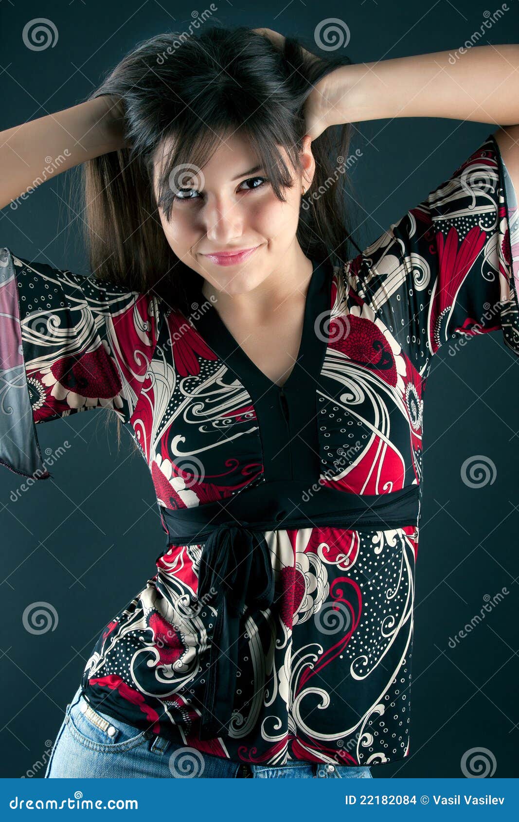 Fashionable girl stock photo. Image of pose, attractive - 22182084