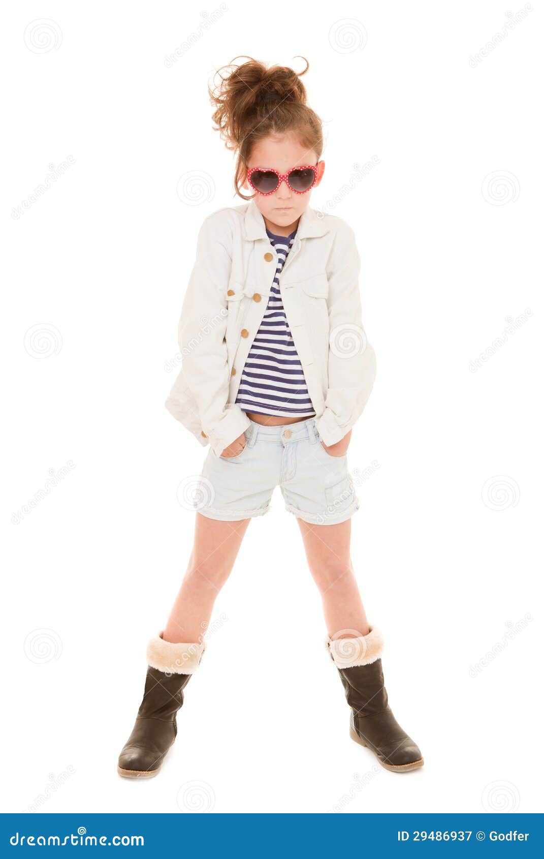 Fashionable girl child stock image. Image of clothing - 29486937