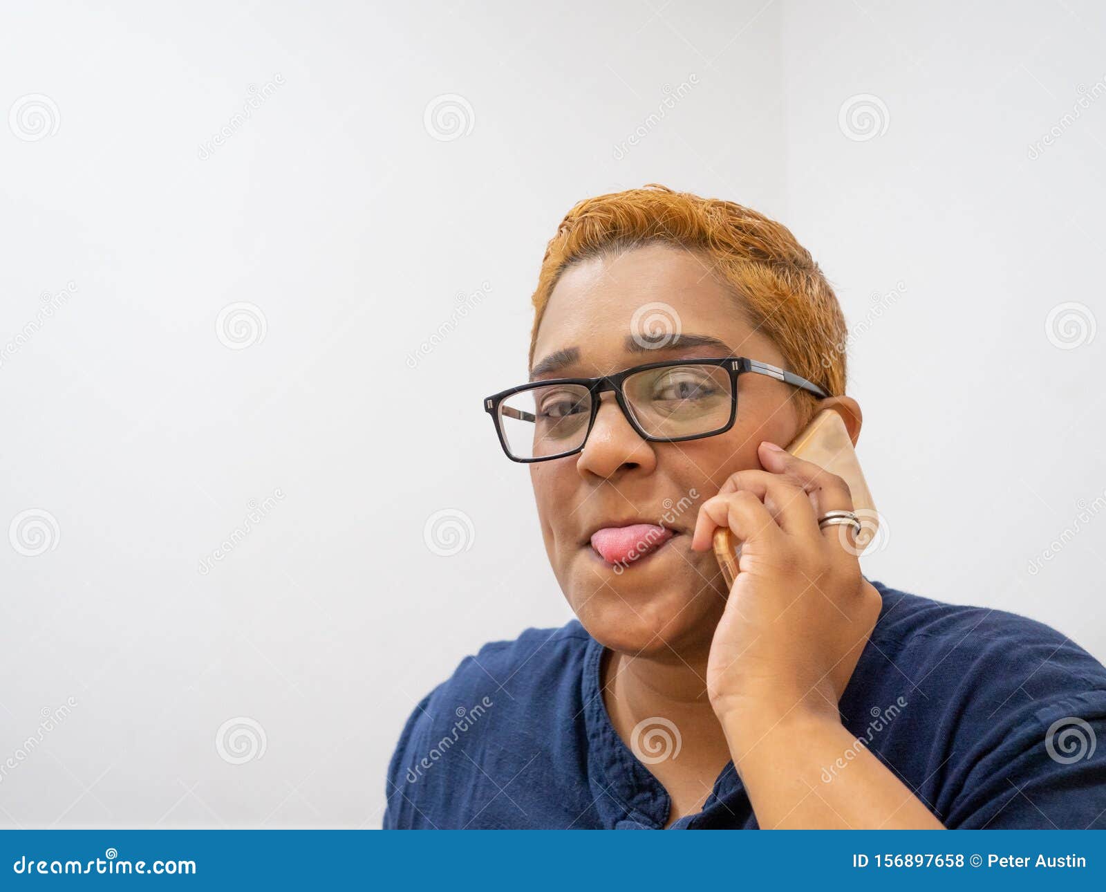 Fashionable Indian Lady Talking on the Phone Stock Photo - Image of ...