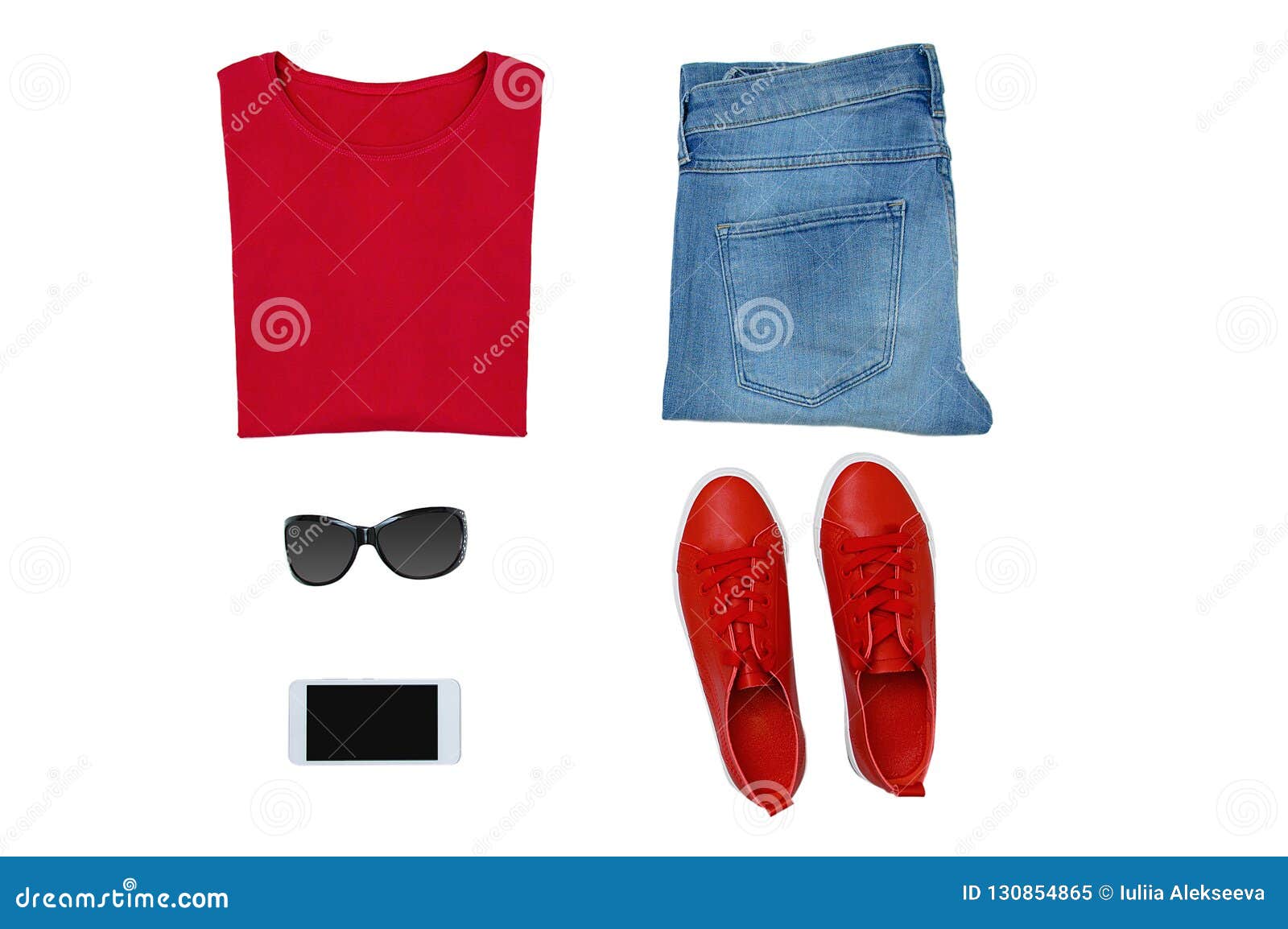Fashionable Layout of Women Clothing. Stock Image - Image of youth ...