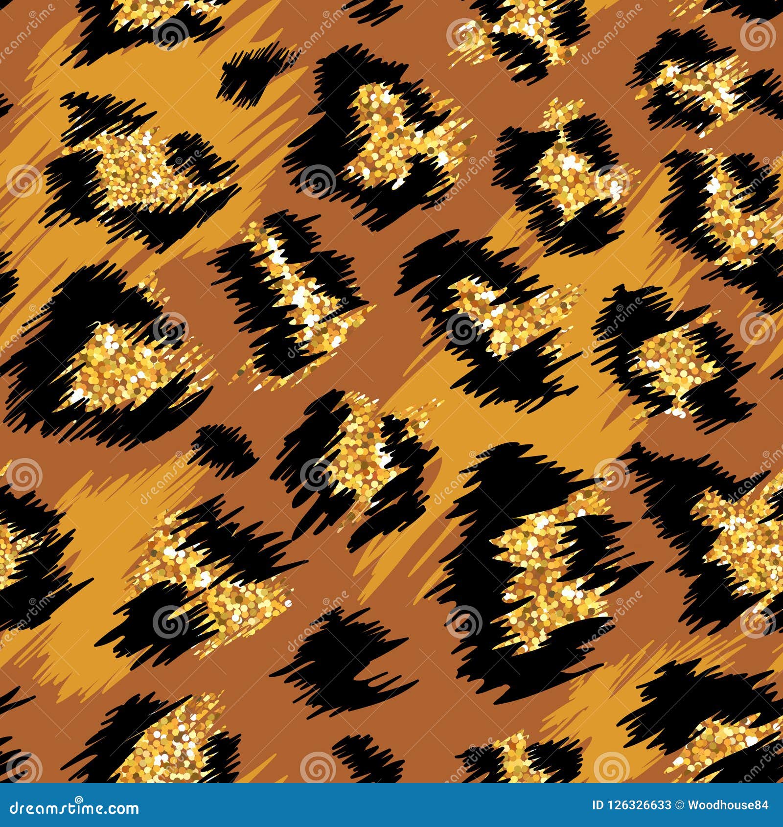 Fashionable Leopard Seamless Pattern. Stylized Spotted Leopard Skin ... Fashionable Leopard Seamless Pattern. Stylized Spotted Leopard Skin ...