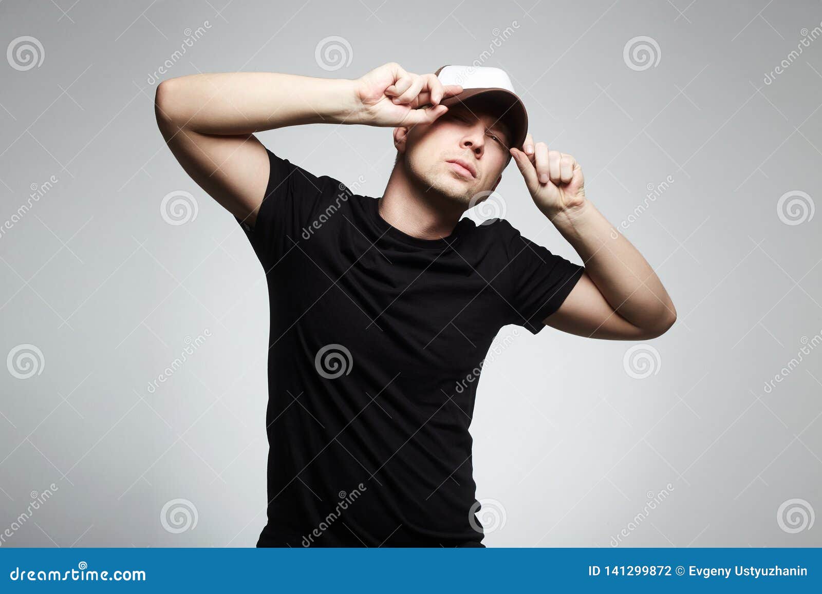 Fashionable Man in Cap. Boy in Hat Stock Photo - Image of person ...