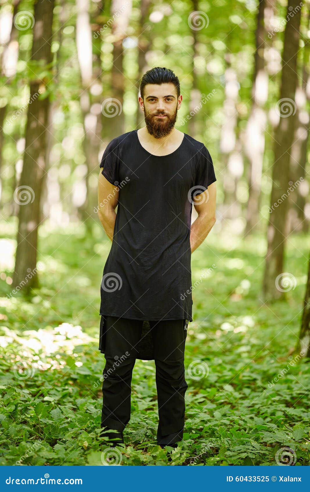 Fashionable Man in the Oak Forest Stock Image - Image of natural ...