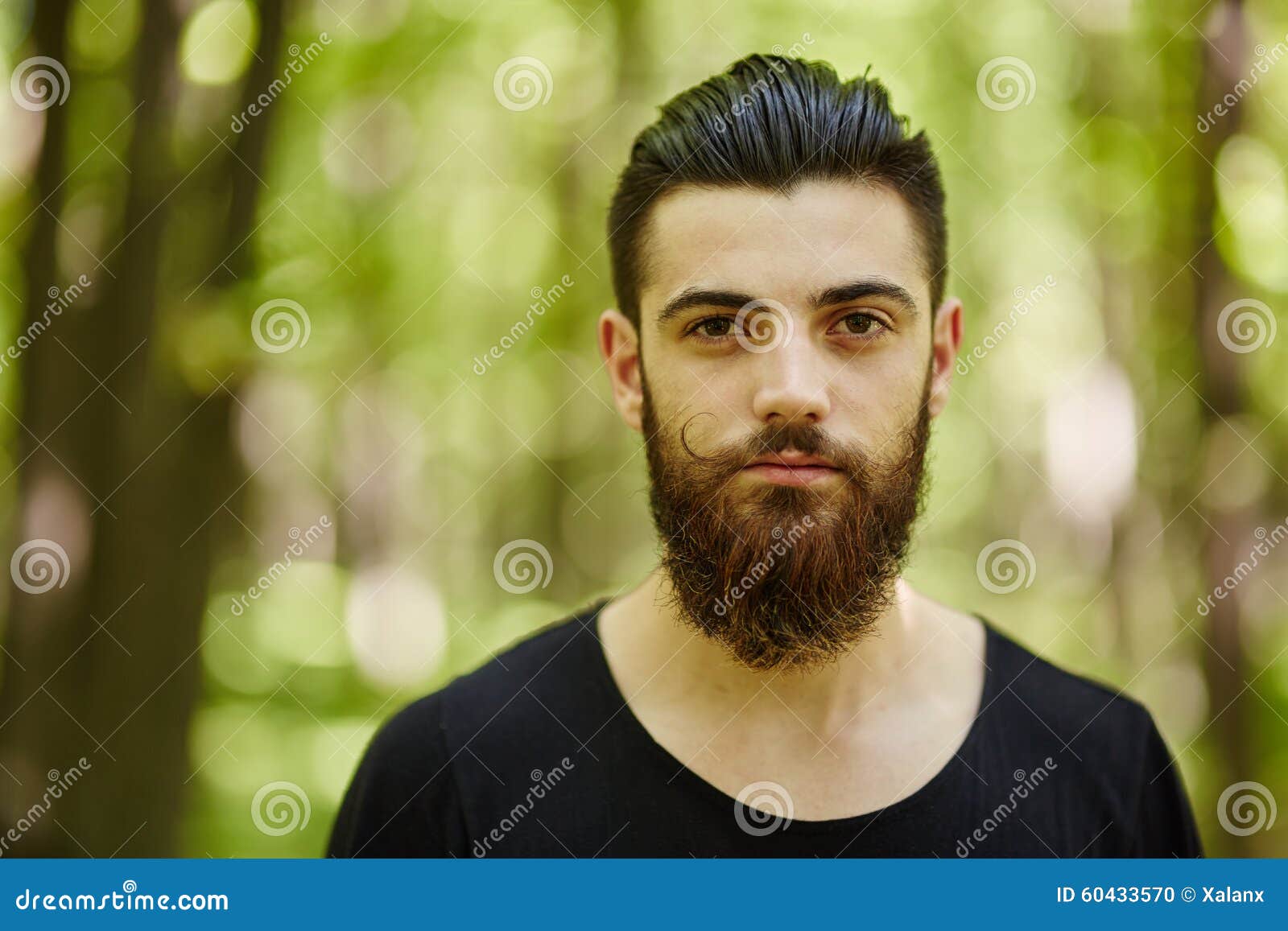 Fashionable Man in the Oak Forest Stock Photo - Image of model, forest ...