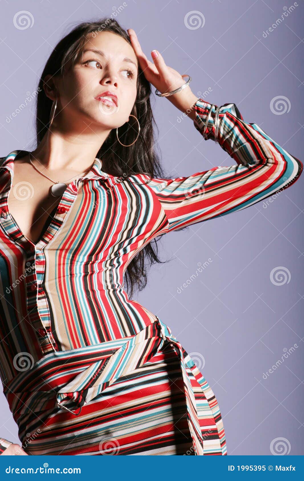 Fashionable young woman stock image. Image of cute, glamor - 1995395