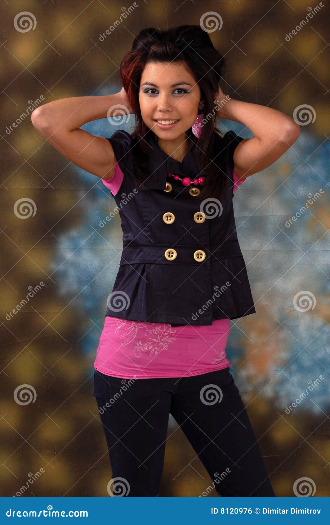 Fashionable young woman stock photo. Image of adult, stylish - 8120976