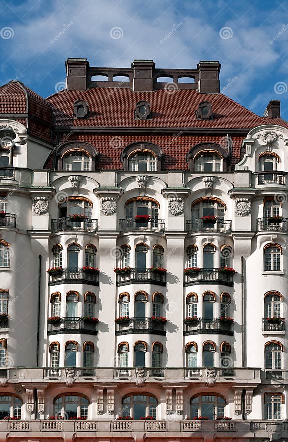 Fassad Beautiful Old Building Stock Photo - Image of ornate, decorative ...