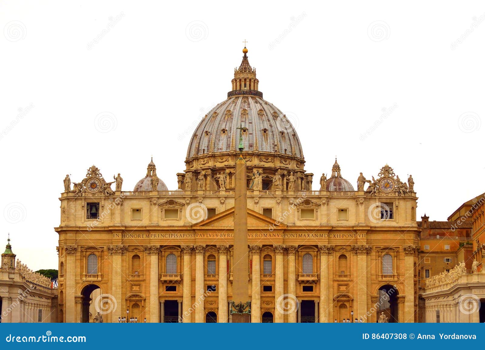 Fassade Vatikan Rom St. Peter Basilica Redaktionelles Stockfoto - Bild ...